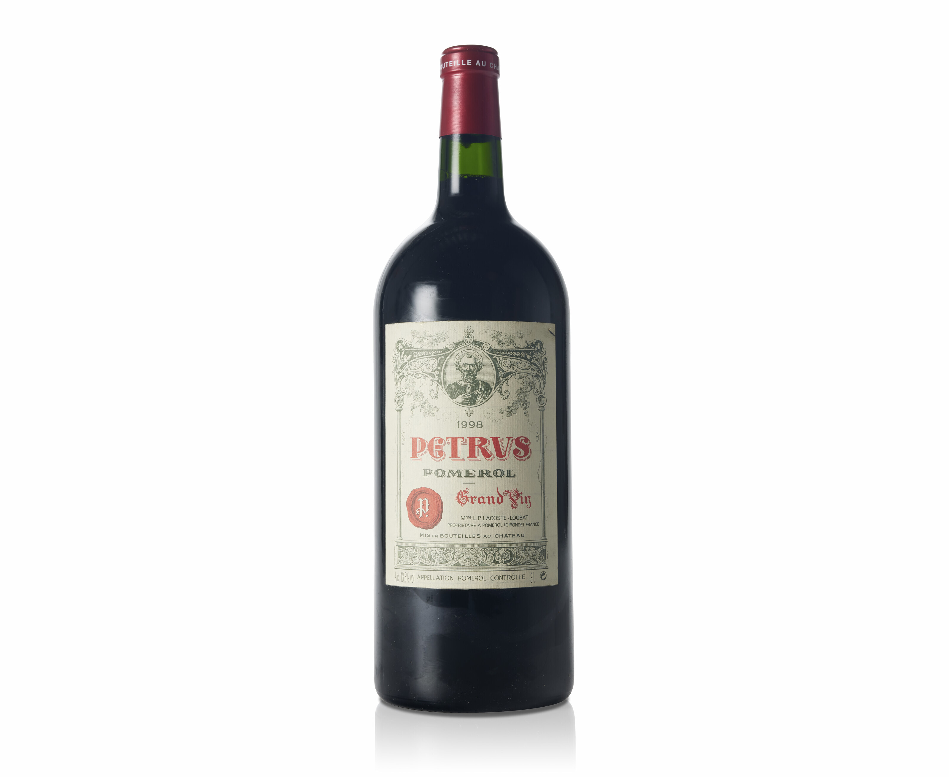 Petrus 1998, Pomerol, cru exceptionnelVery slightly nicked labelLevel ...