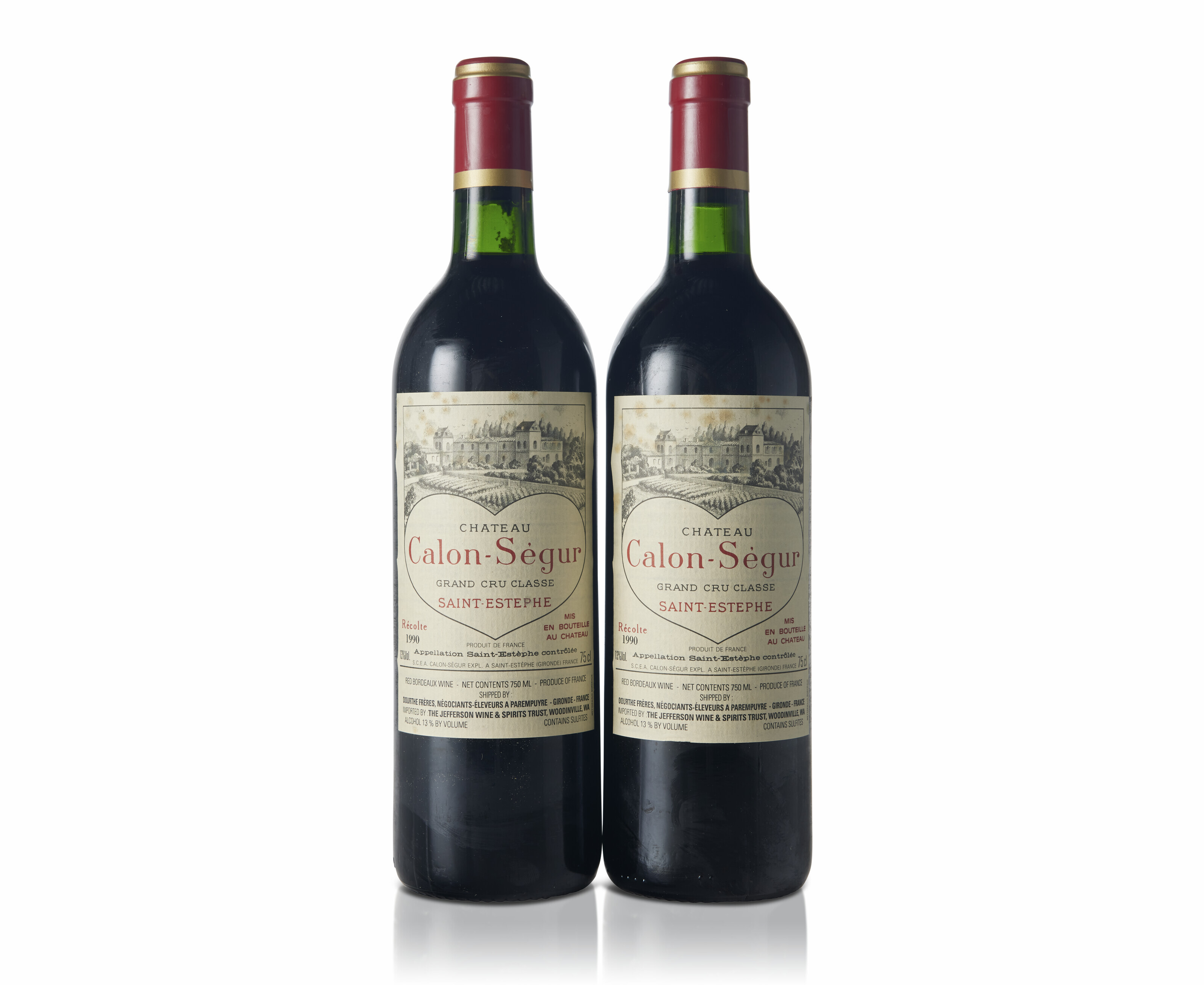 Château Calon-Ségur 1990, Saint-Estéphe, 3ème cru classéDamp affected ...