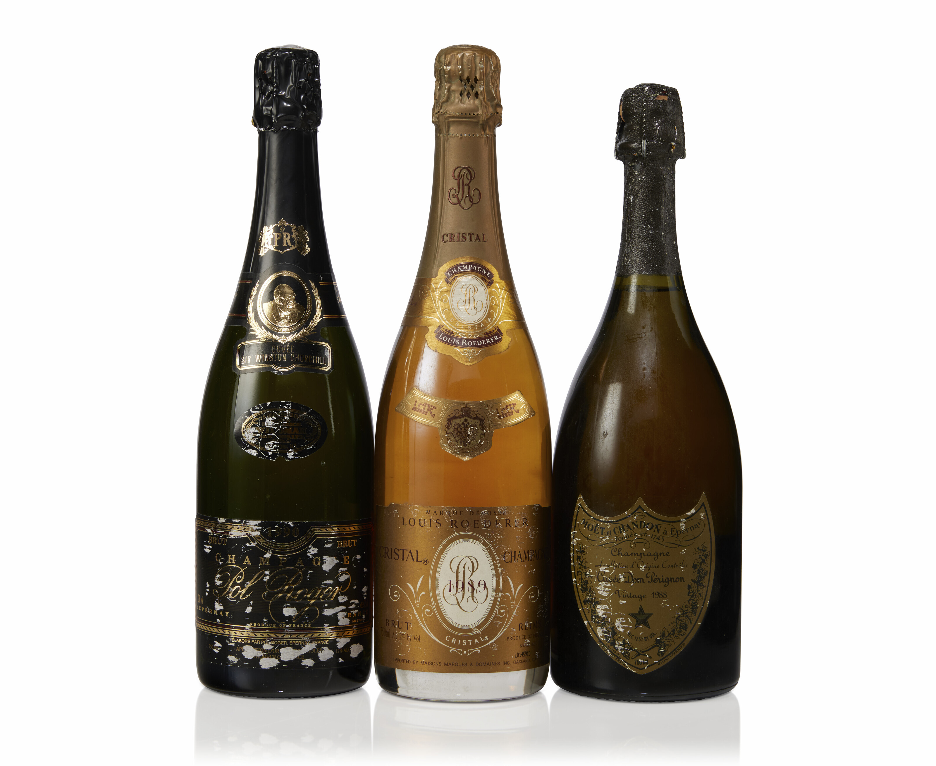 Mixed Champagne, Dom Pérignon 1988Damaged foilScuffed and damaged ...