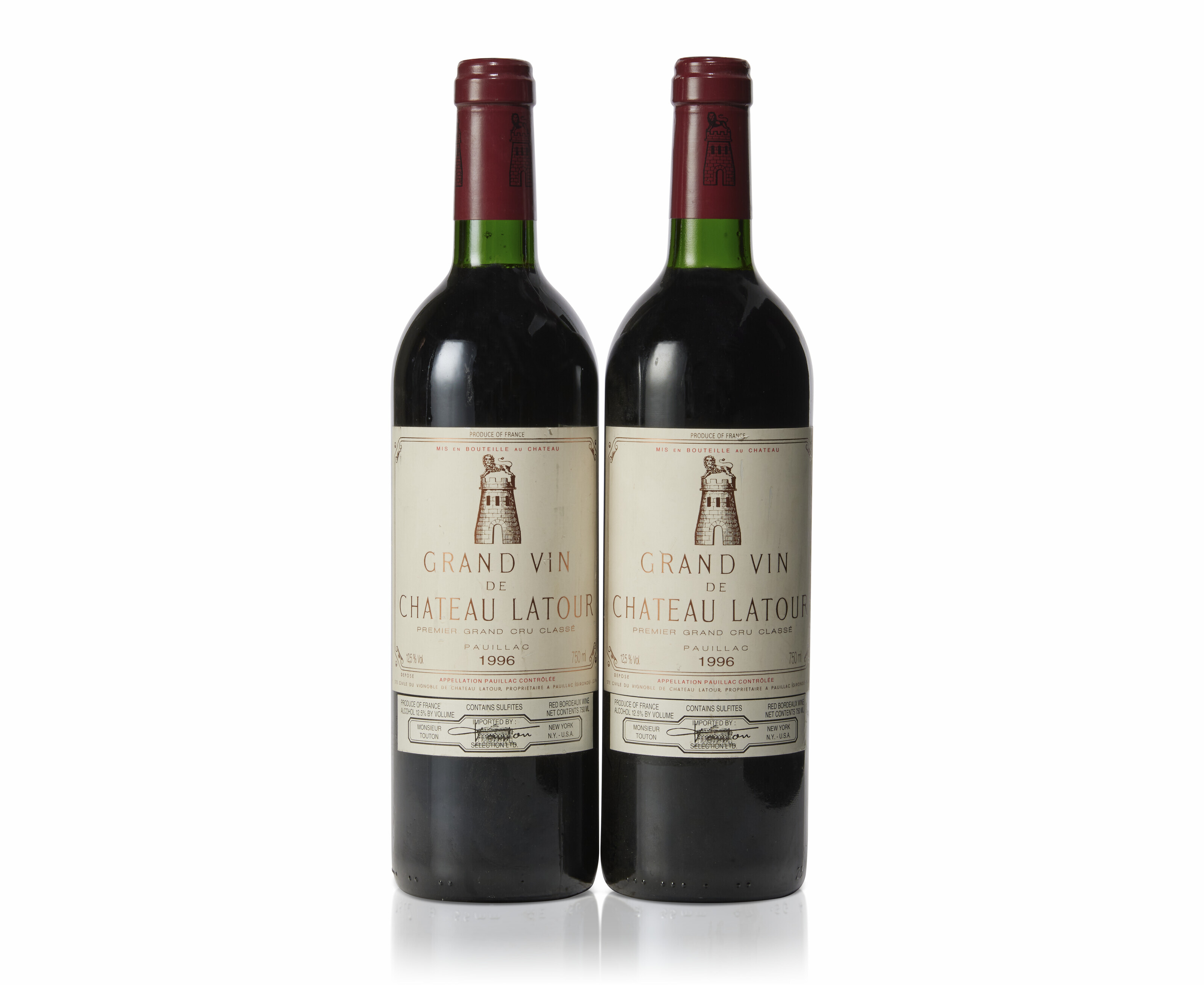 Château Latour 1996, Pauillac, 1er cru classéSlightly bin-soiled ...