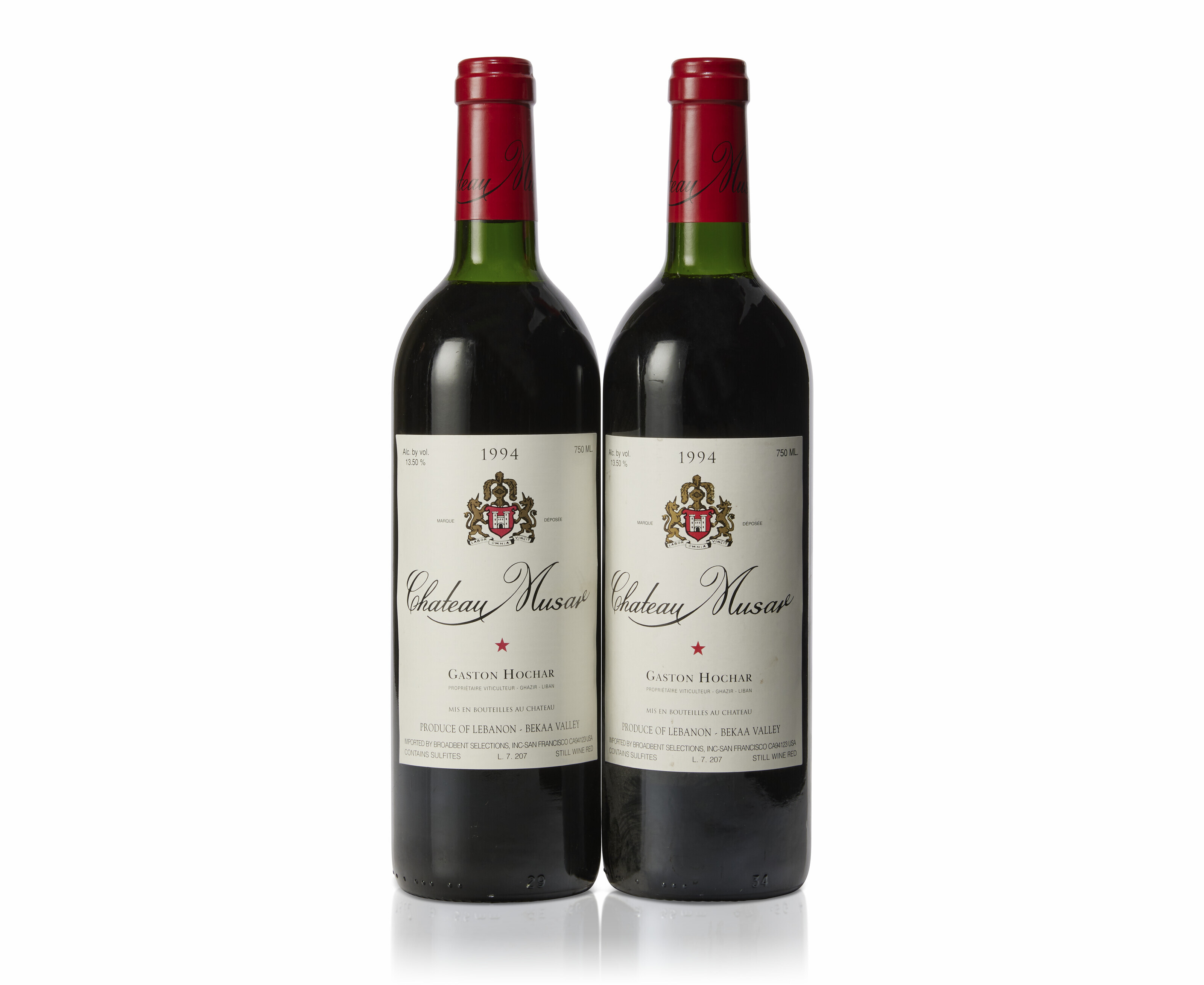 Château Musar 1994, Lebanon, Serge HocharGood appearanceLevels top ...