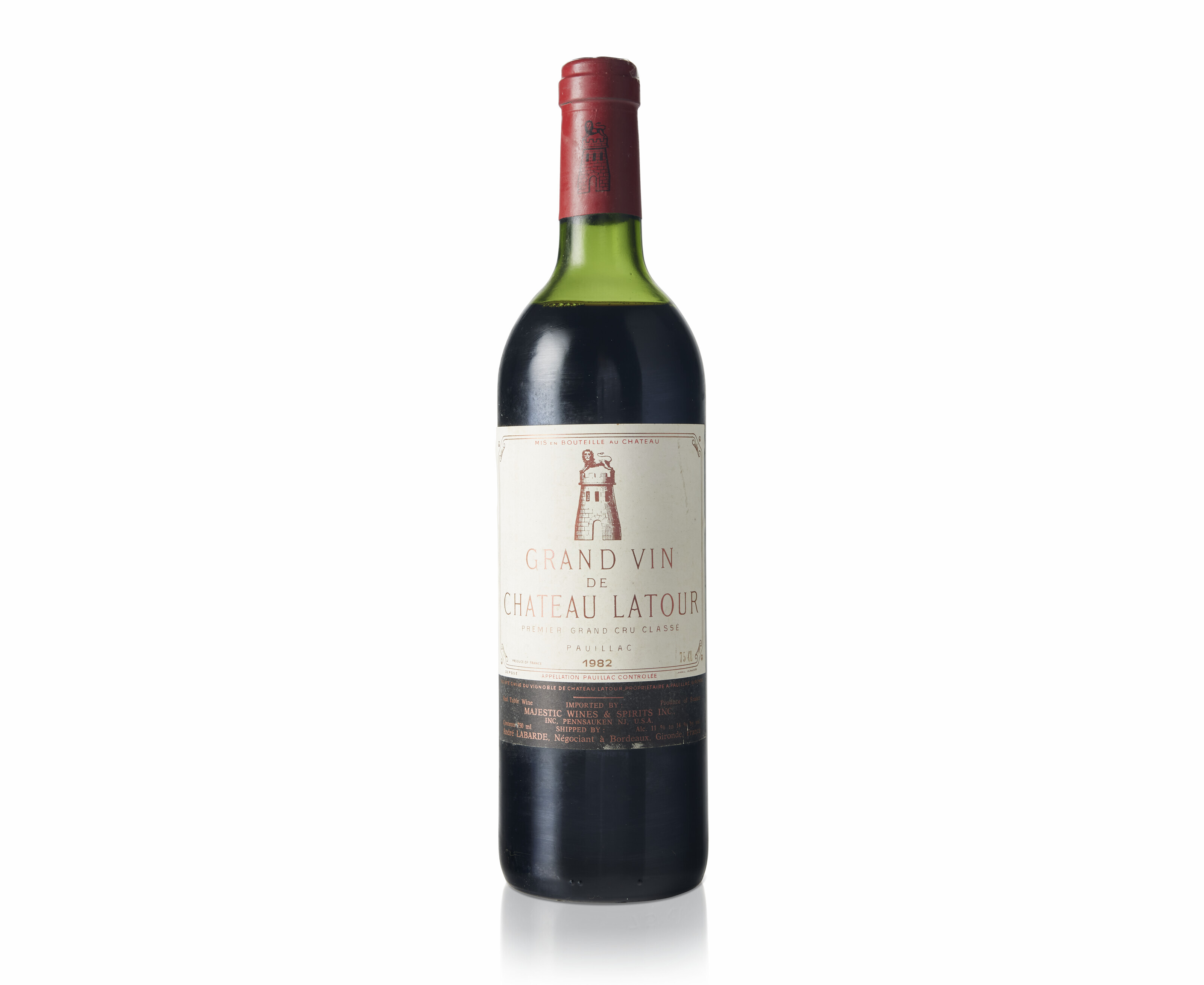 Château Latour 1982, Pauillac, 1er cru classéBin-soiled labelLevel mid ...