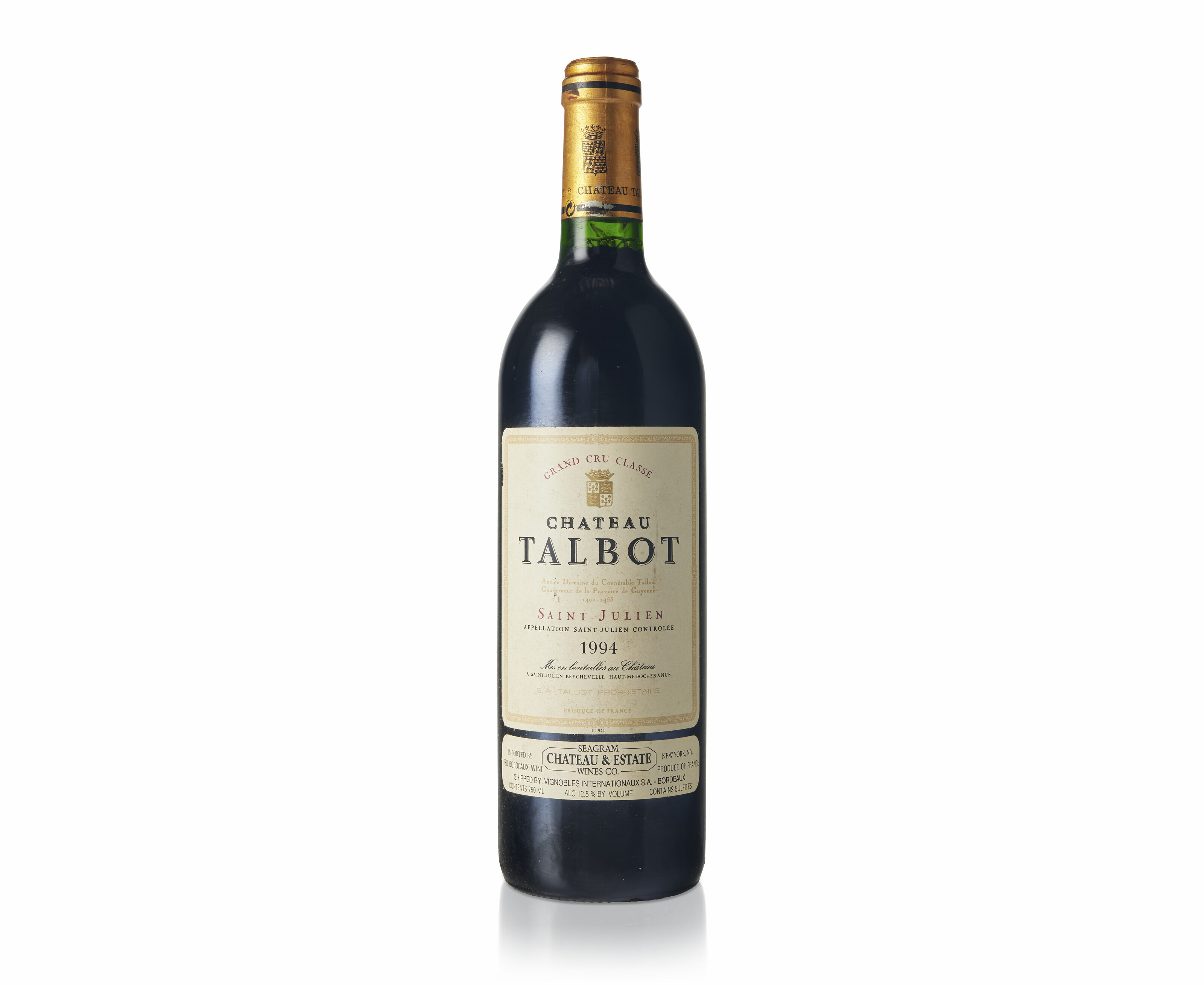 Château Talbot 1994, Saint-Julien, 4ème cru classéBin-soiled and some ...