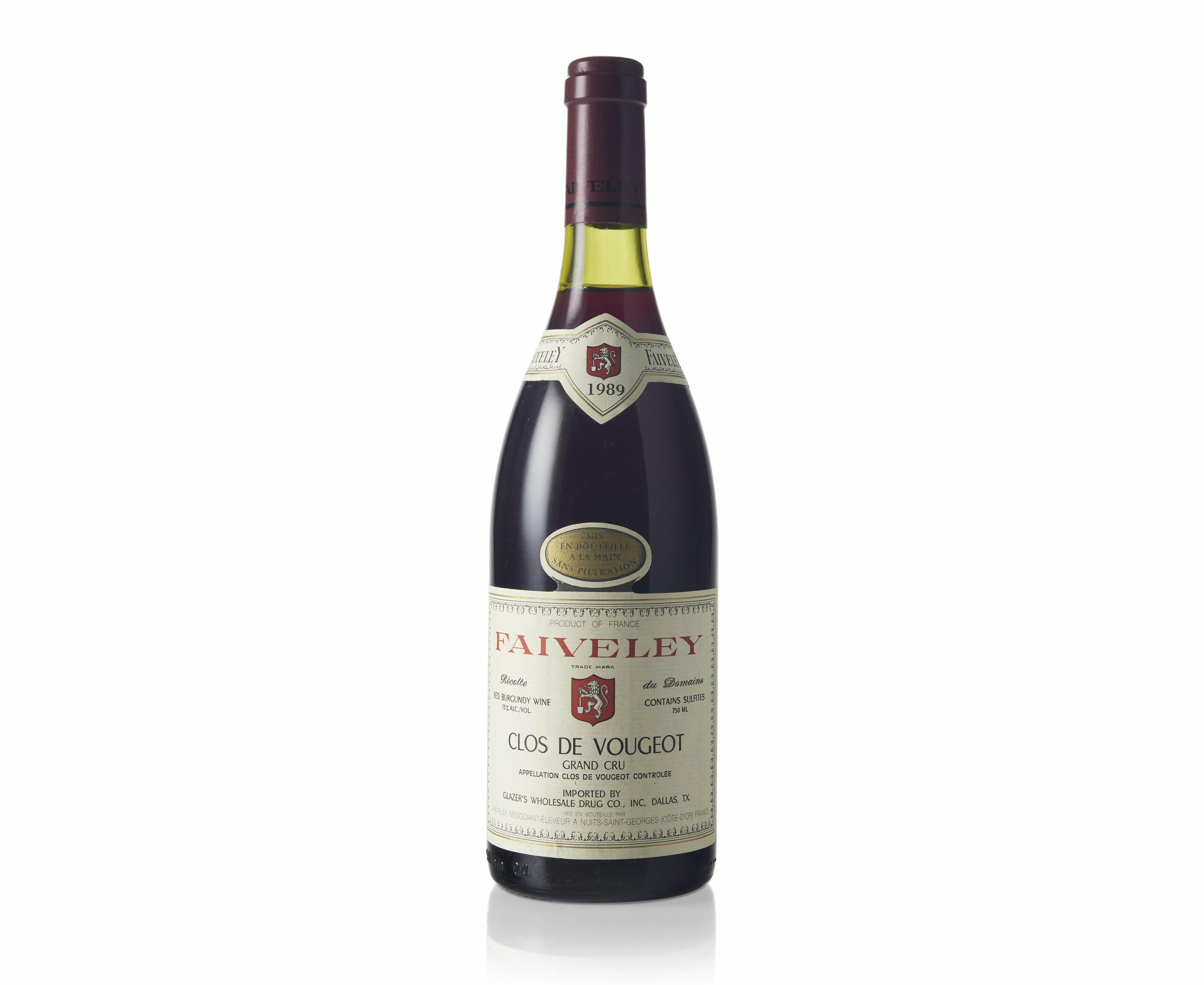Faiveley, Clos de Vougeot 1989, Grand Cru, Côte de NuitsGood appearance ...