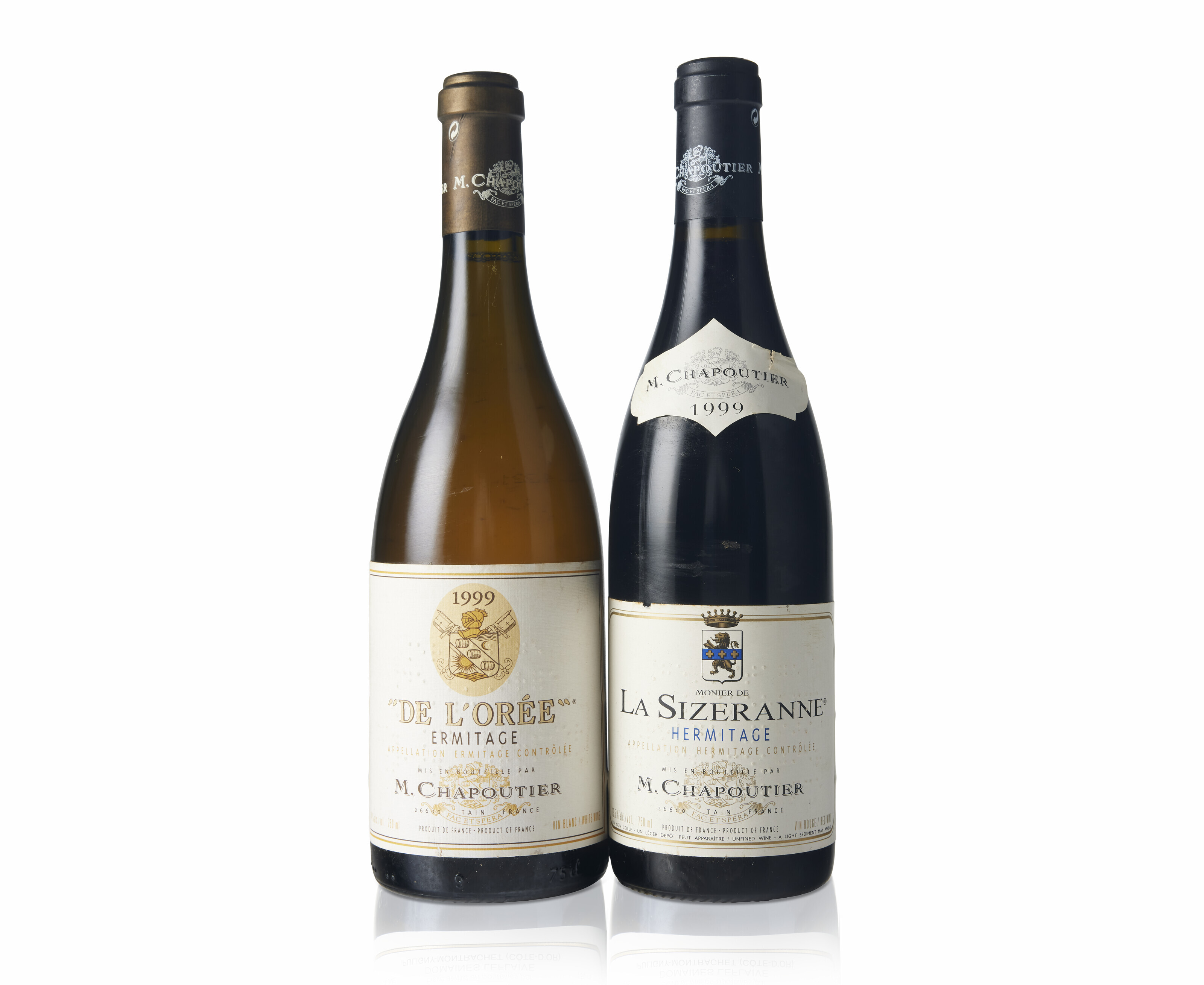 Mixed M. Chapoutier 1999, Ermitage de L'Orée Blanc 1999One slightly ...