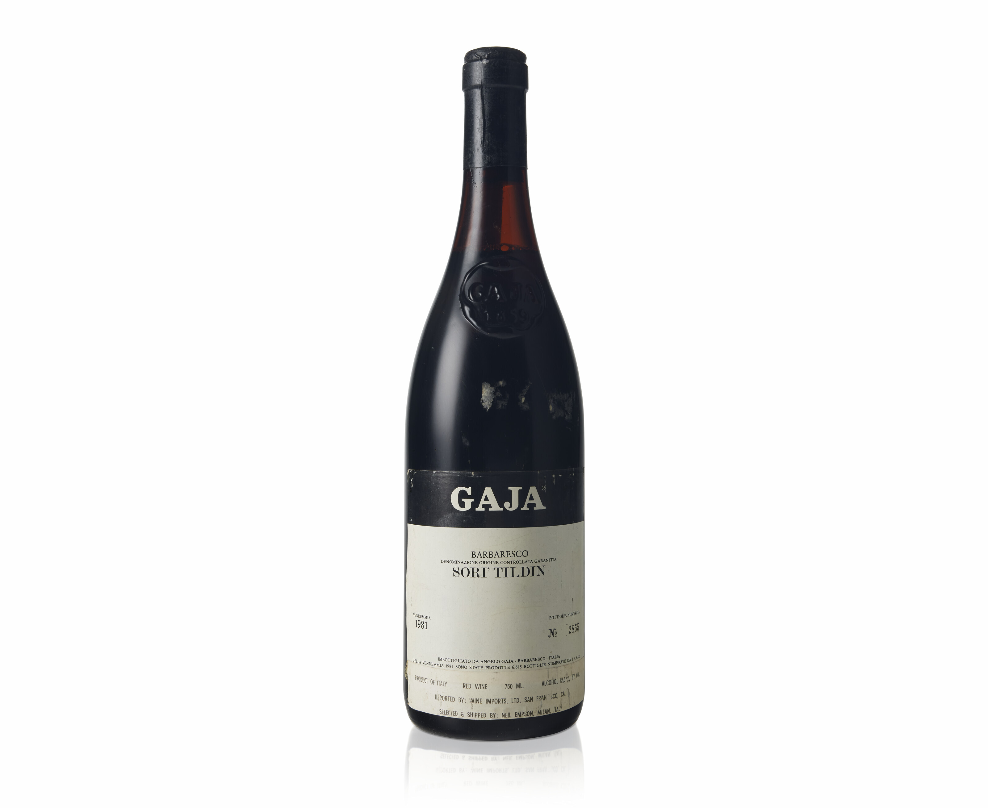 Gaja, Sorì Tildìn, Barbaresco 1981, PiedmontSlightly bin-soiled ...