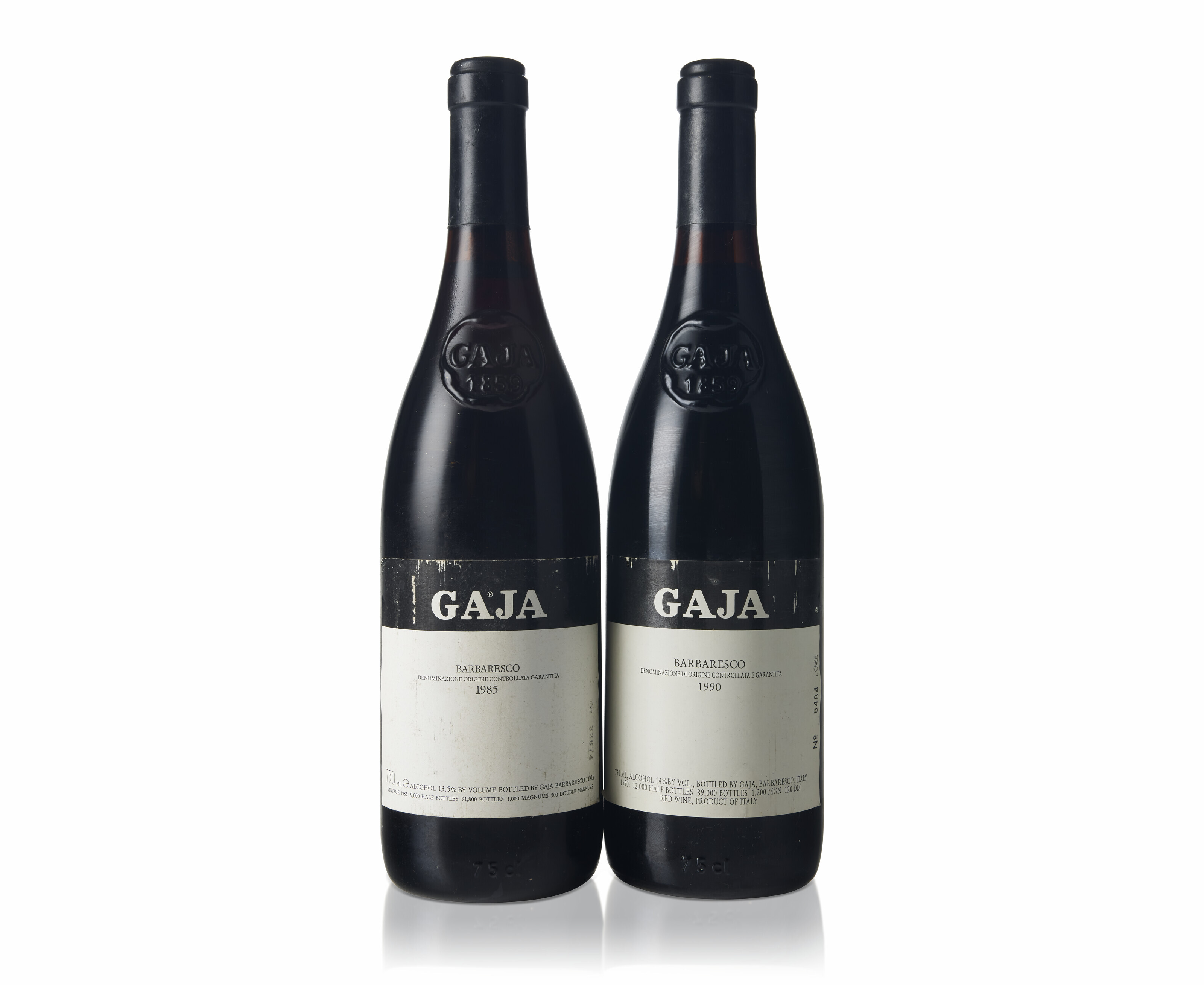 Mixed Gaja, Barbaresco, 1985Bin-soiled and nicked labelsLevels 1.5cms ...