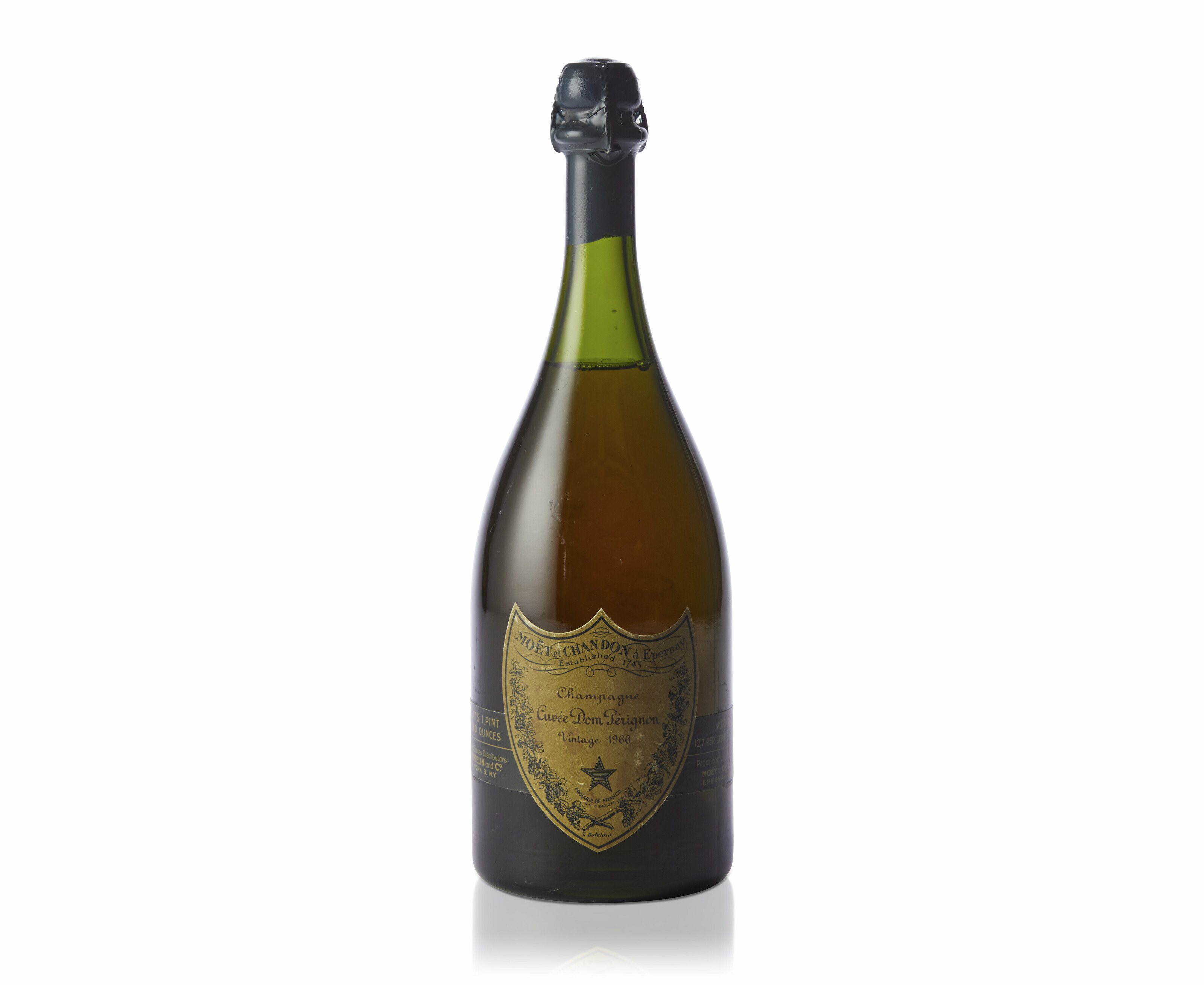 Dom Pérignon 1966, EpernaySlightly bin-soiled labelLevel 5cms below foil | Christie’s