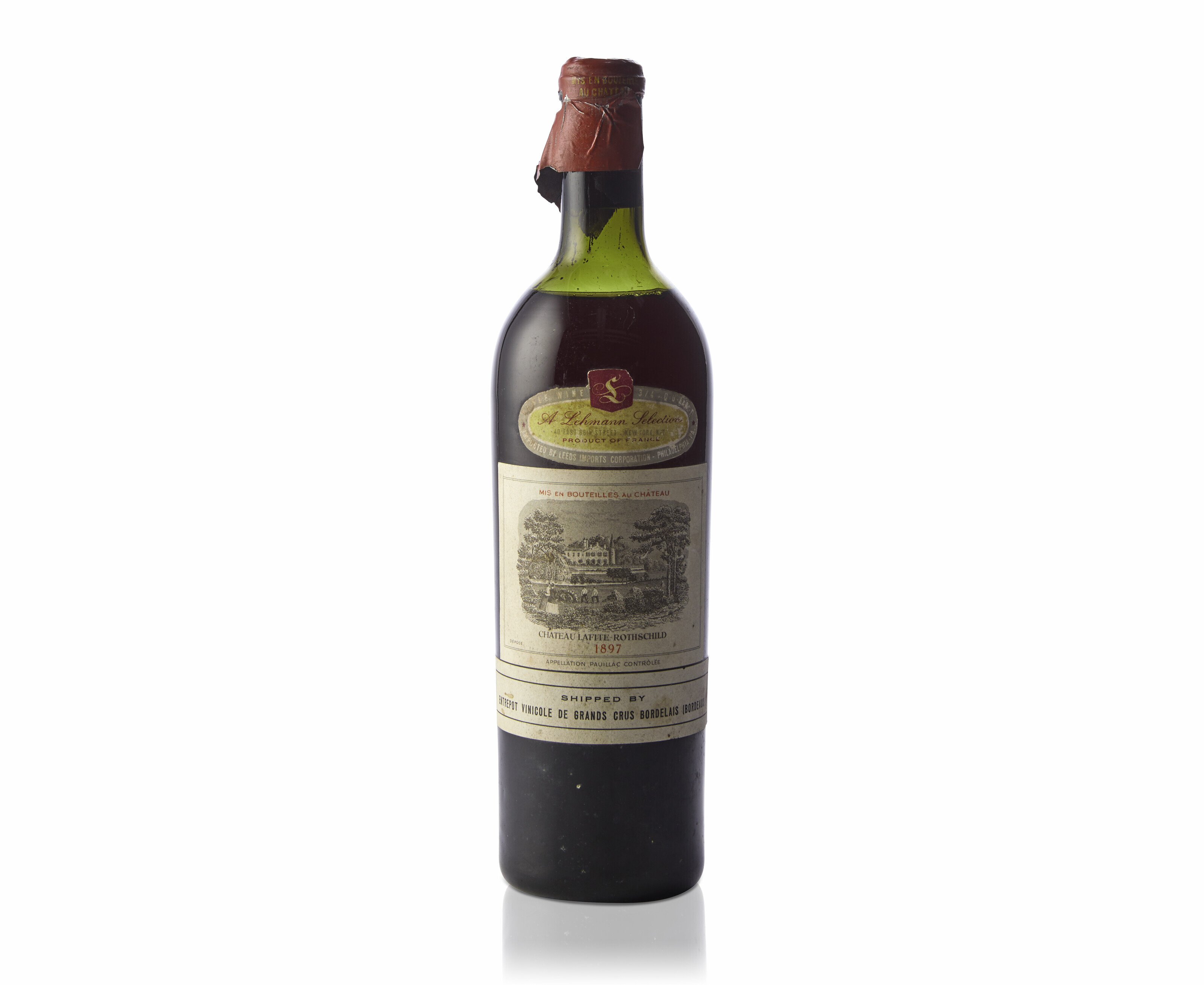 Château Lafite-Rothschild 1897, Pauillac, 1er cru classéCut capsule ...