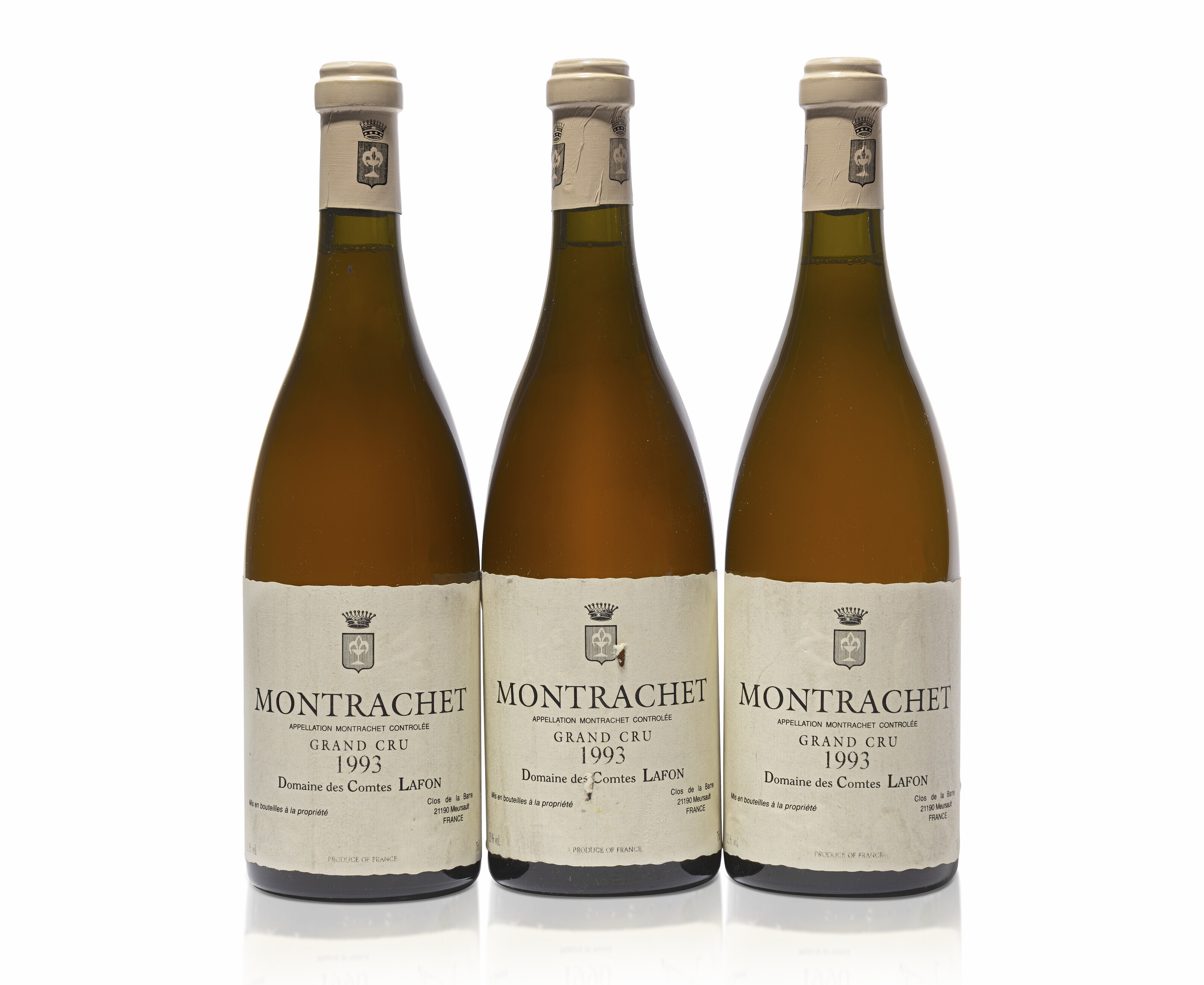 Domaine des Comtes Lafon, Montrachet 1993, Côte de BeauneSlightly bin ...