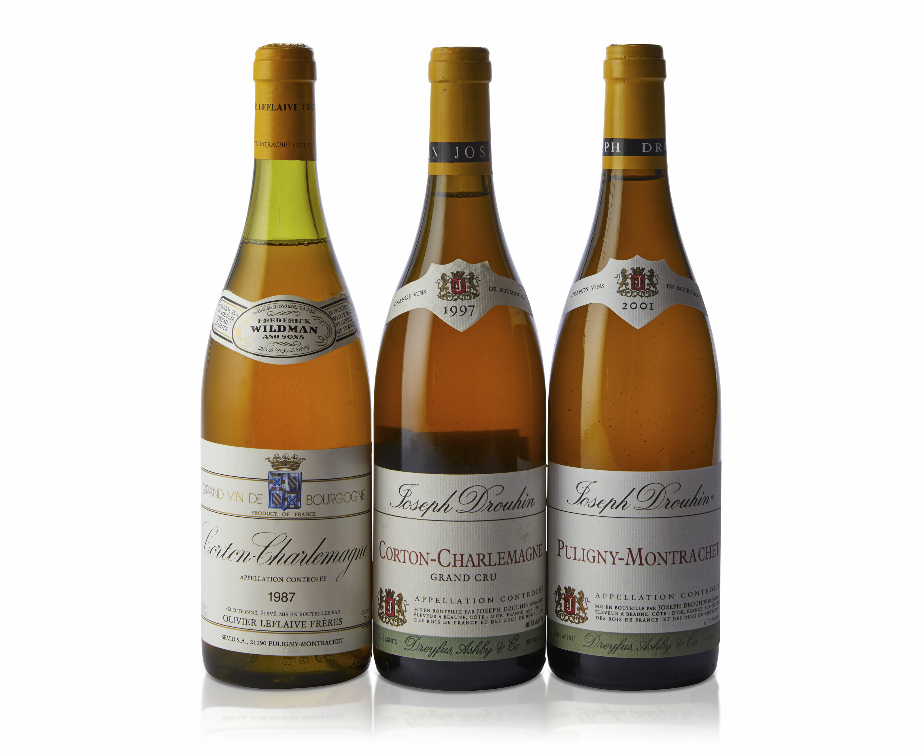 Mixed White Burgundy, Olivier Leflaive, Corton-Charlemagne 1987Slightly ...
