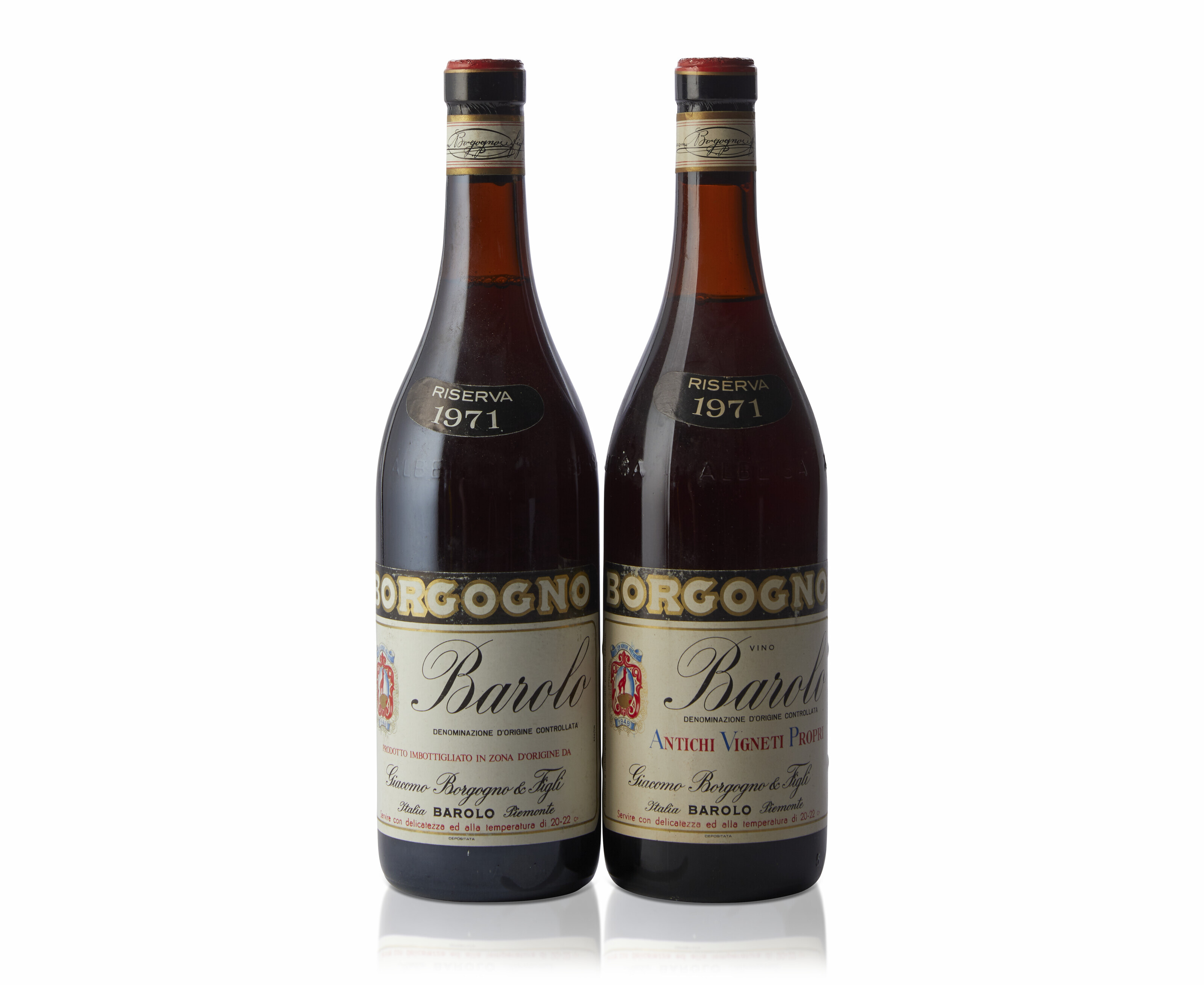 Mixed Giacomo Borgogno & Figli, Barolo Riserva 1971, Barolo Riserva ...