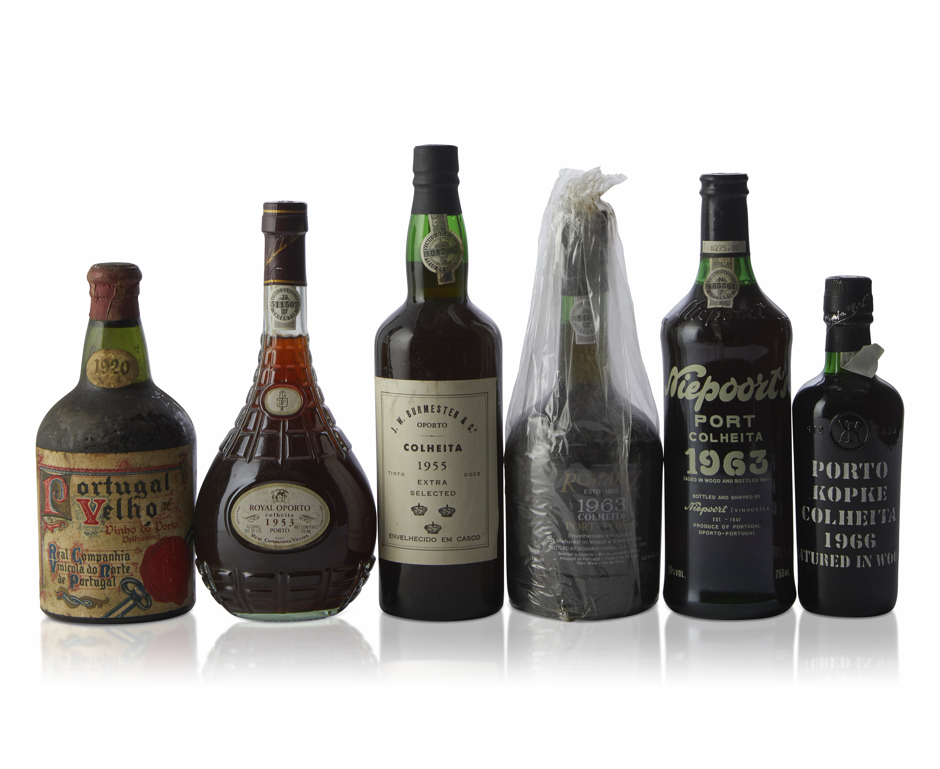 Mixed Port, RCVN Delhissimo 1920Bin-soiled and damaged labelLevel base ...