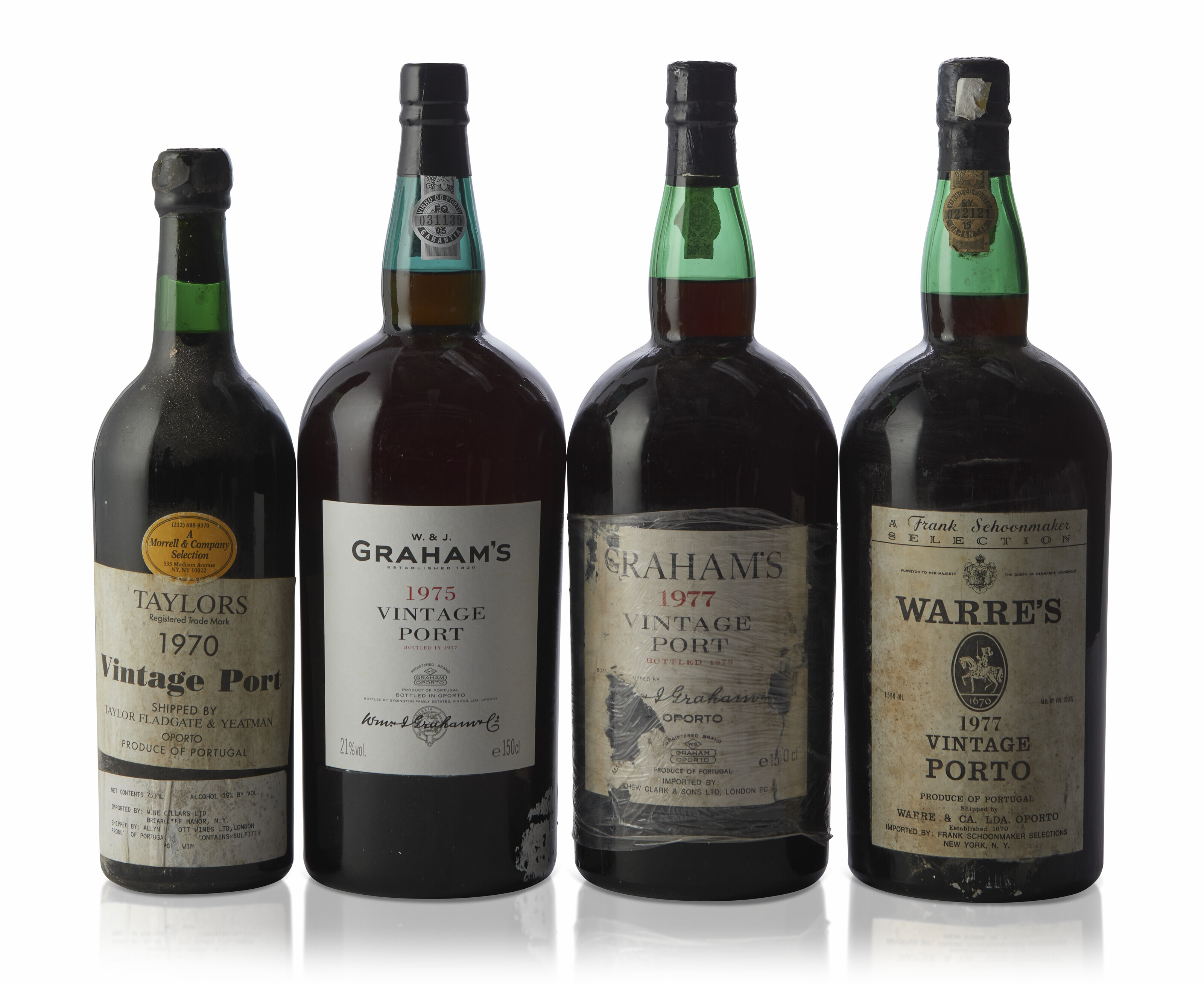 Mixed Vintage Port, Taylor 1966Embossed metal capsuleNo labelLevel top ...
