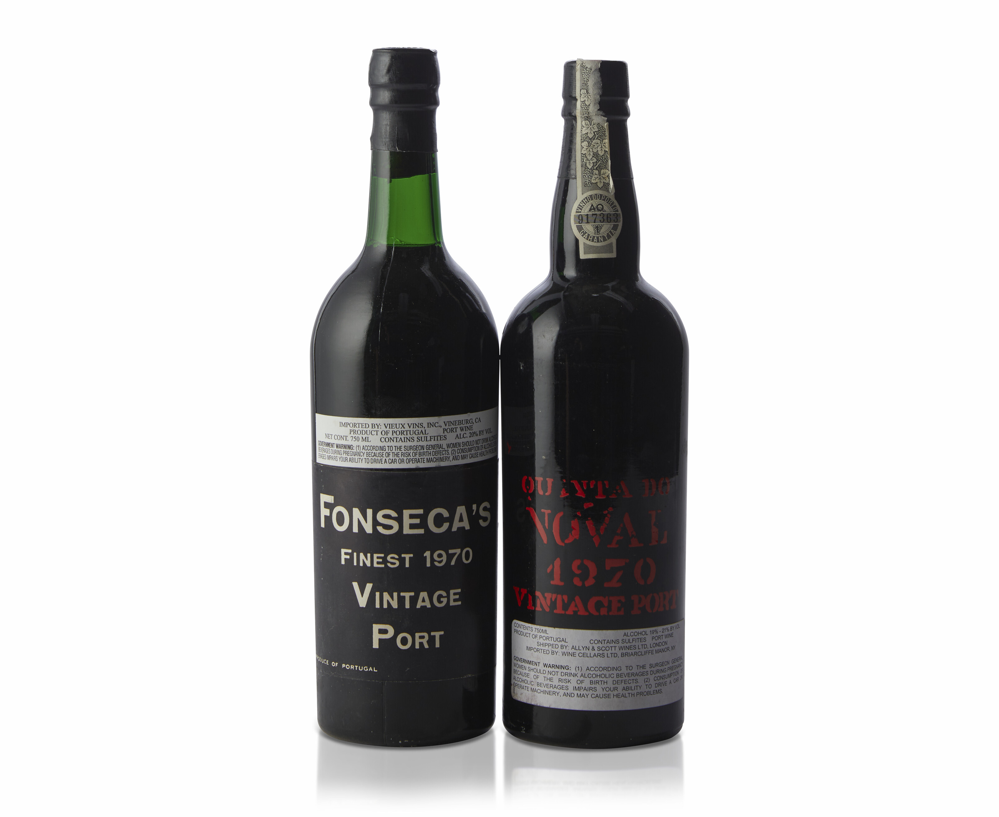 Mixed Port 1970, Quinta Do Noval 1970Stenciled labelsLevels base of ...