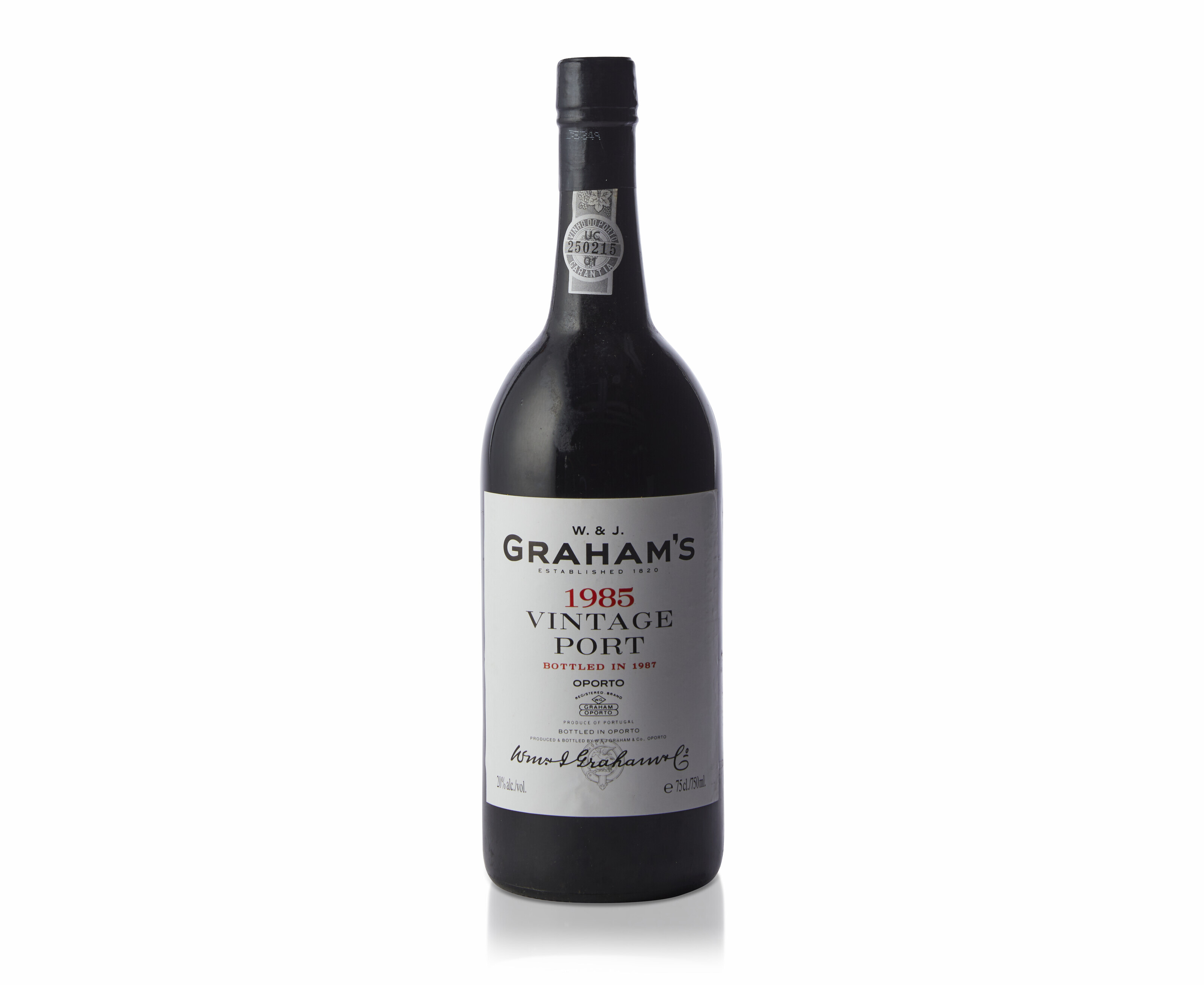 Graham's 1985, OportoGood appearanceLevels base of neck or betterIn ...