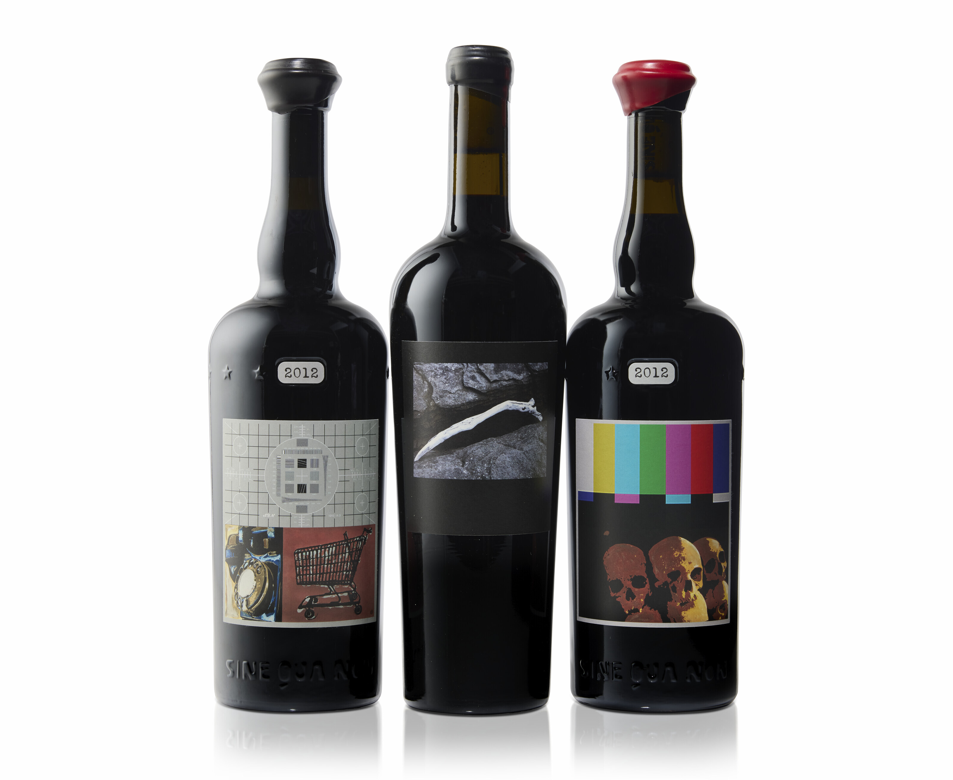 Mixed Sine Qua Non 2012, Rattrapante, Grenache 2012 (1)Touché, Syrah ...