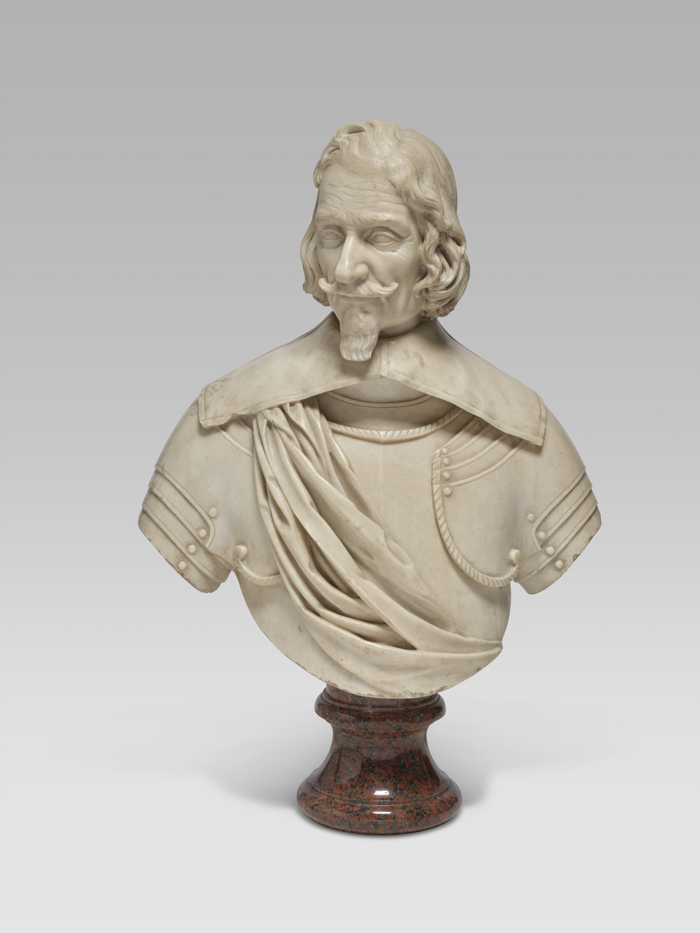ATTRIBUITO A GIULIANO FINELLI (1601-1653), 1640 C., Busto di gentiluomo ...