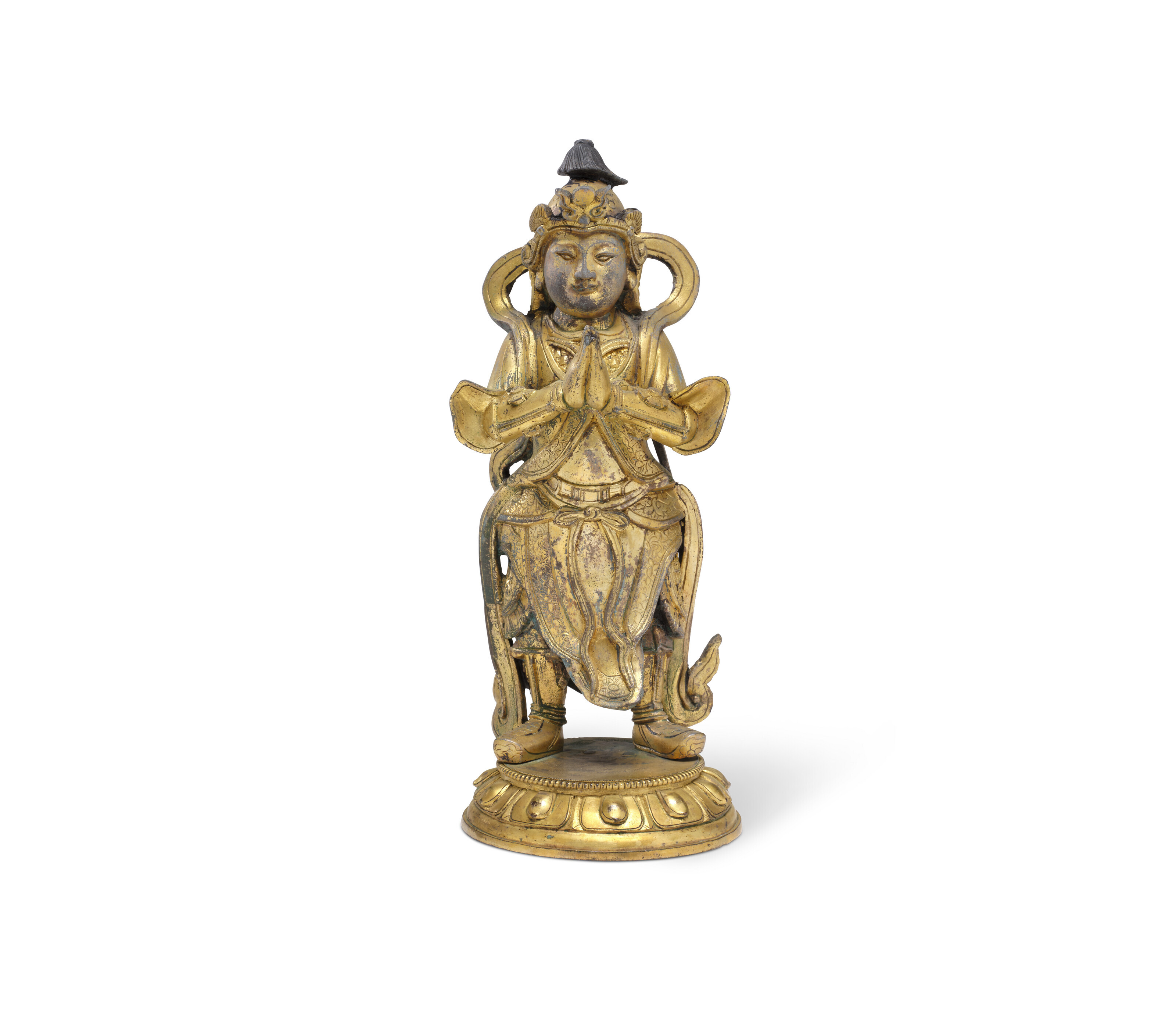 FIGURA DI WEITUO IN BRONZO DORATO, CINA, XVII-XVIII SECOLO | Christie’s