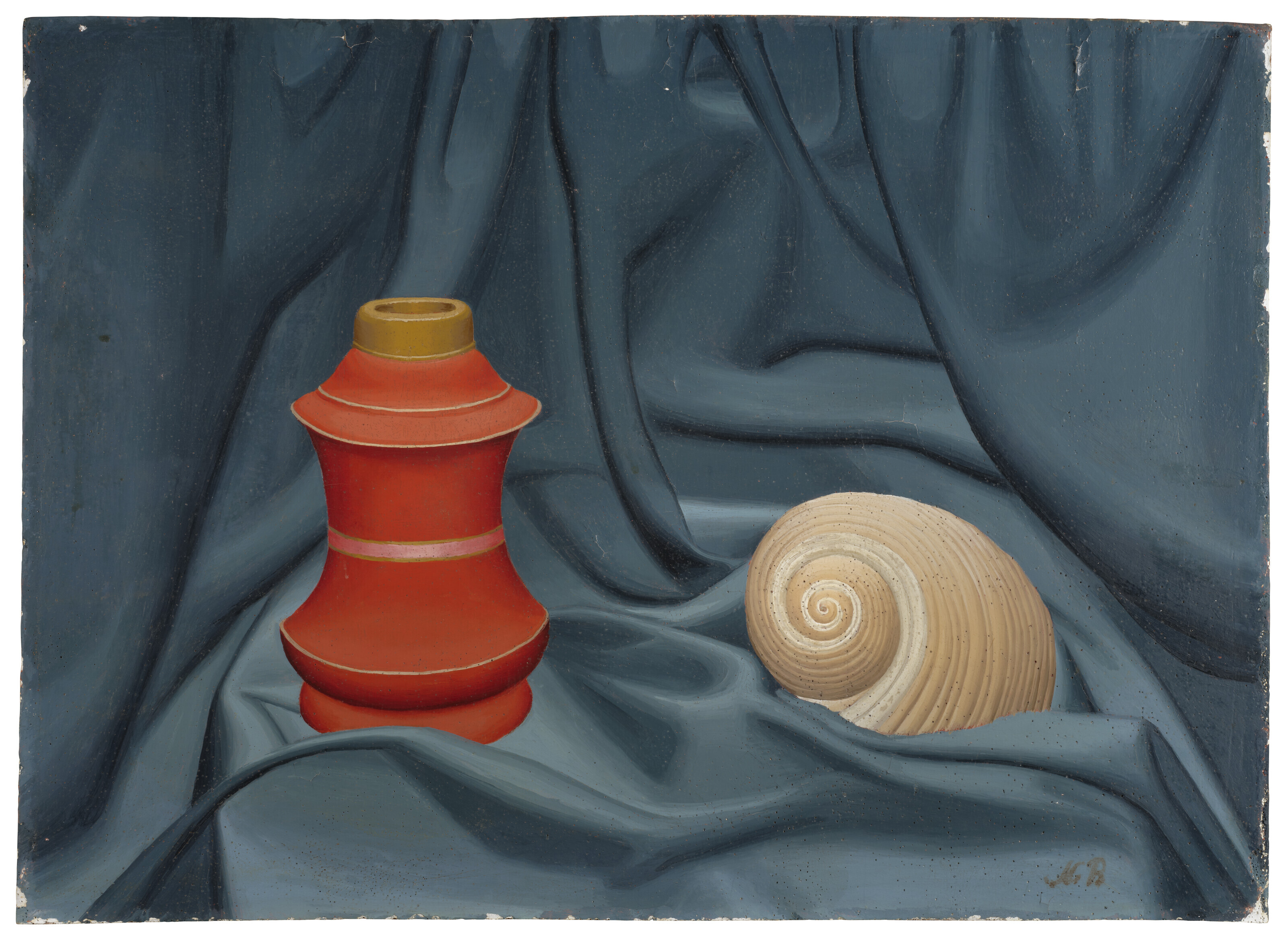 Mario Broglio (1891-1948), Natura morta con rocchetto rosso | Christie’s