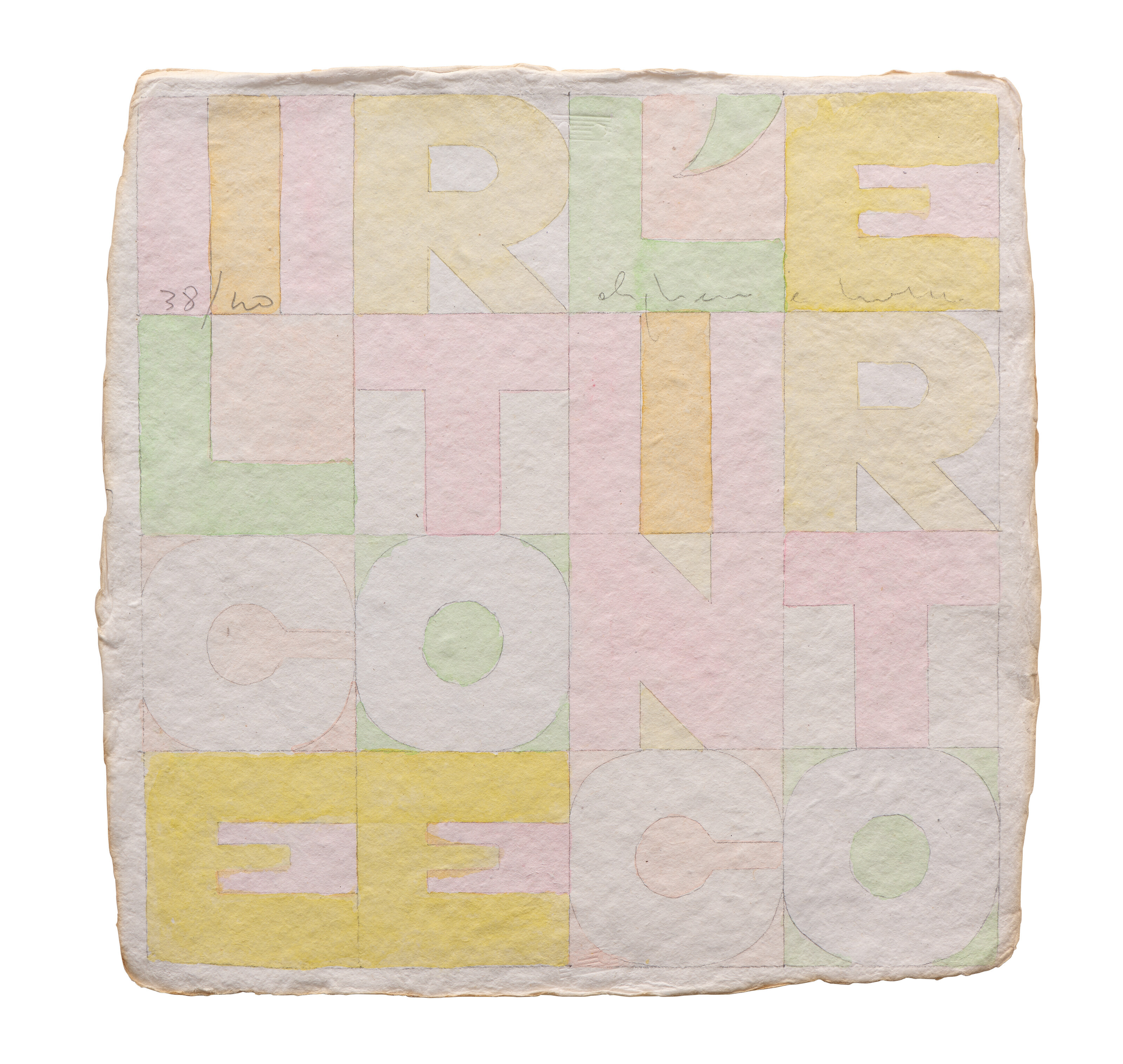 Alighiero Boetti (1940-1994), Il certo e l'incerto (Nove quadrati ...