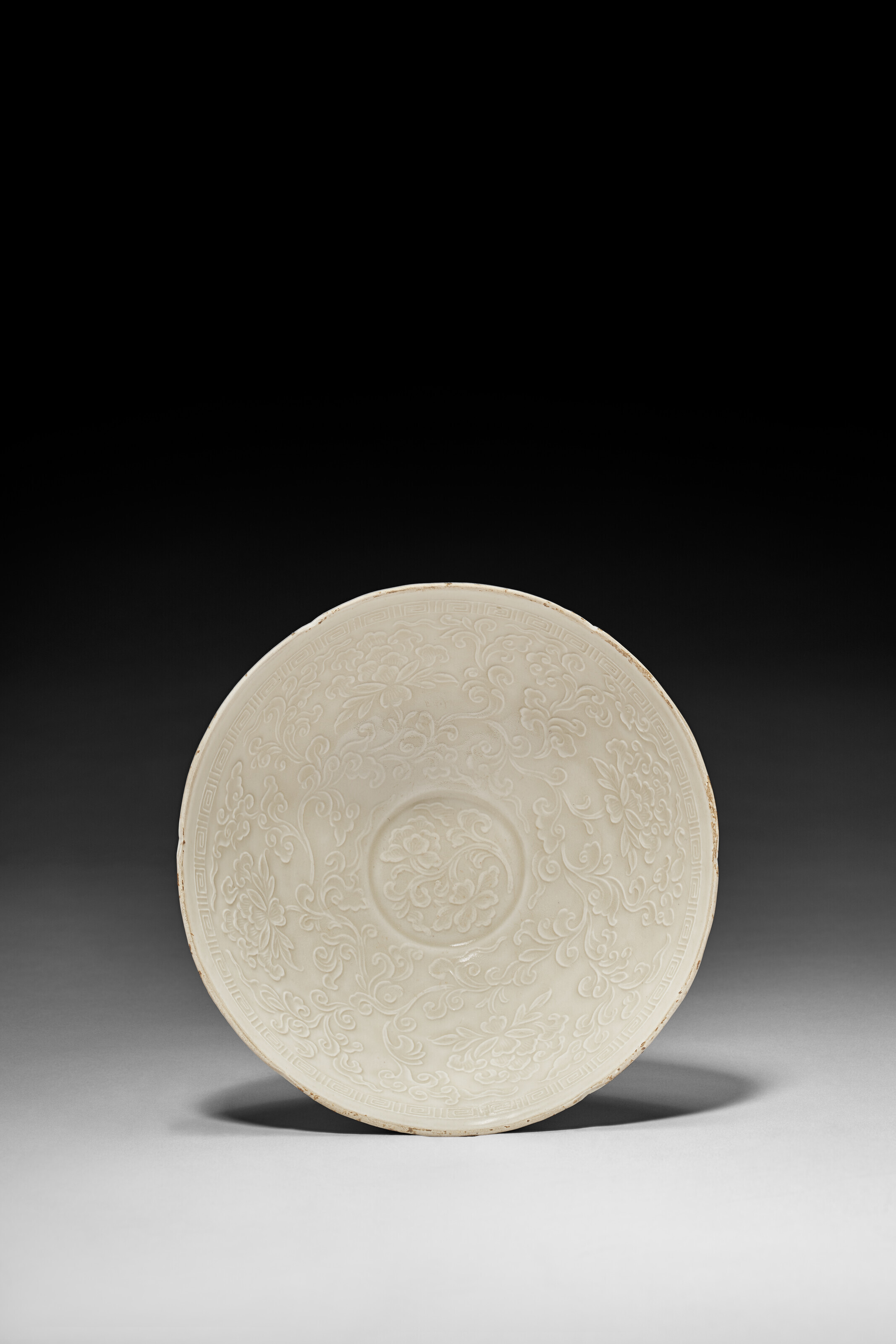 A GLAZED WHITE PORCELAIN DEEP BOWL, JIN DYNASTY, 12TH-13TH CENTURY ...