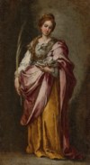 BARTOLOMÉ ESTEBAN MURILLO (SEVILLE 1617-1682), Saint Justa; and Saint ...