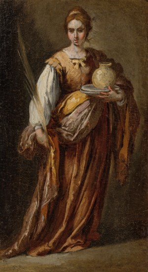 BARTOLOMÉ ESTEBAN MURILLO (SEVILLE 1617-1682), Saint Justa; and Saint ...