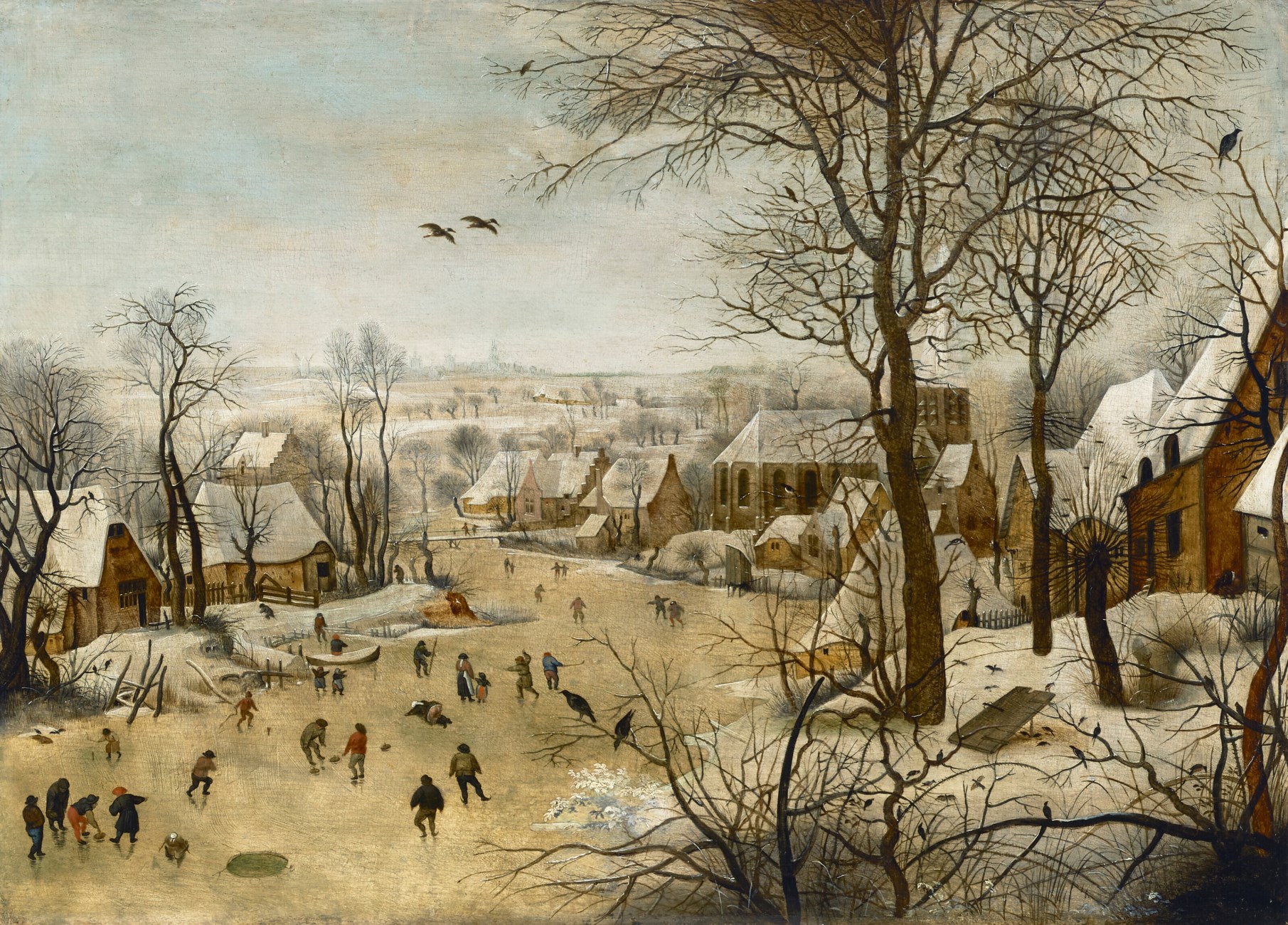 PIETER BRUEGHEL II (BRUSSELS 1564/5-1637/8 ANTWERP), The Birdtrap ...