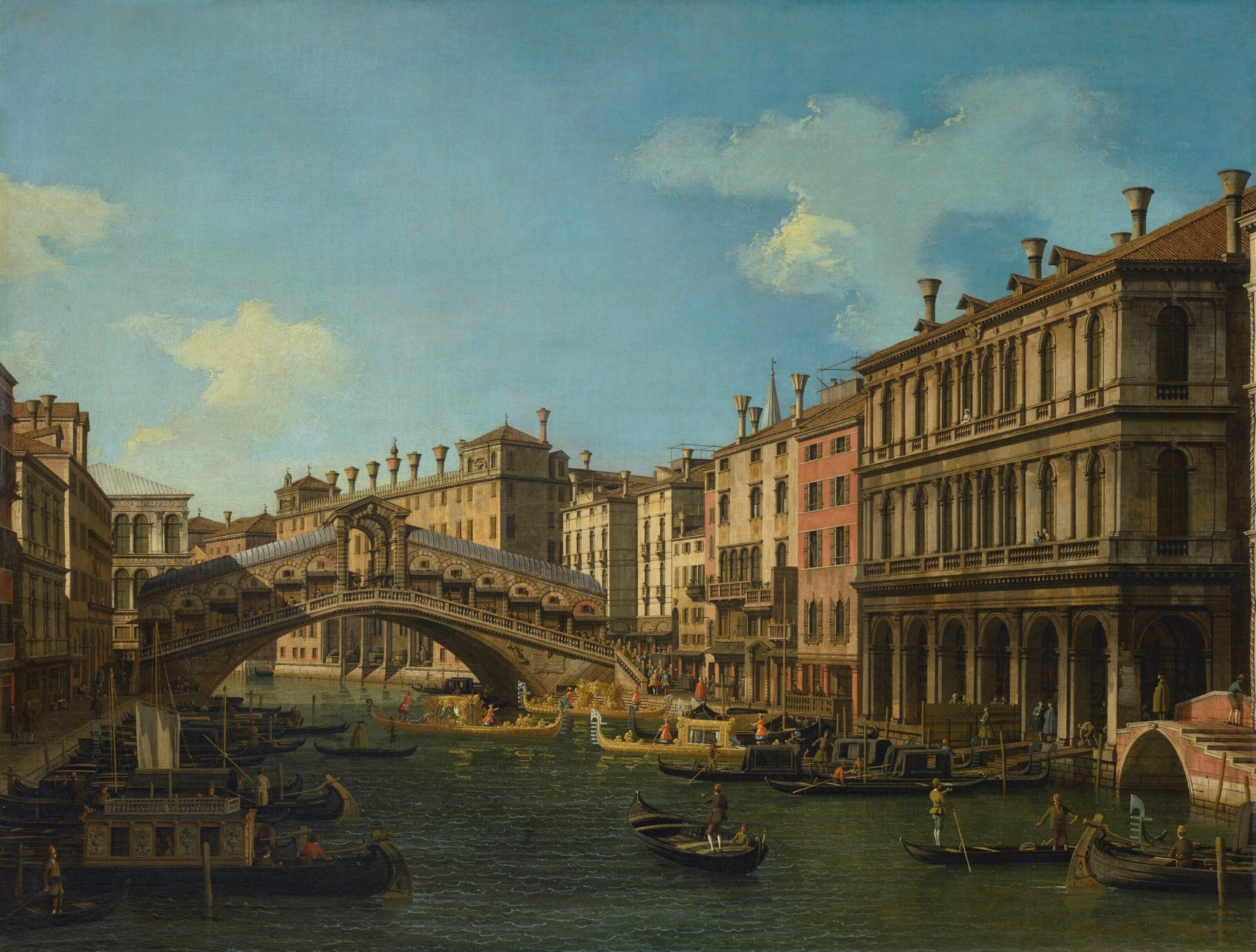 GIOVANNI ANTONIO CANAL, CALLED CANALETTO (VENICE 1697-1768), The Rialto ...