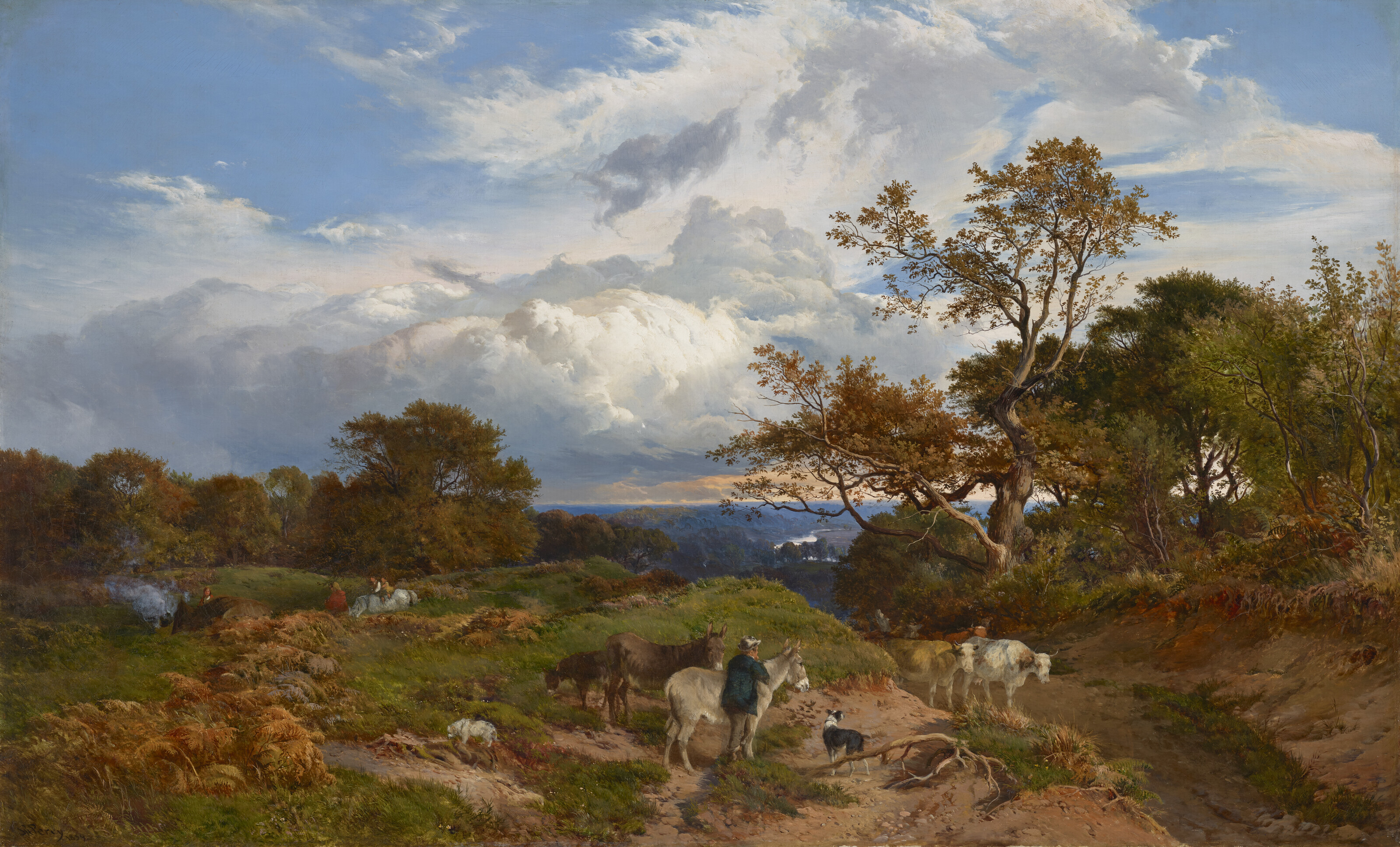 SIDNEY RICHARD PERCY (BRITISH, 1821-1886), Cattle and Drover with an ...