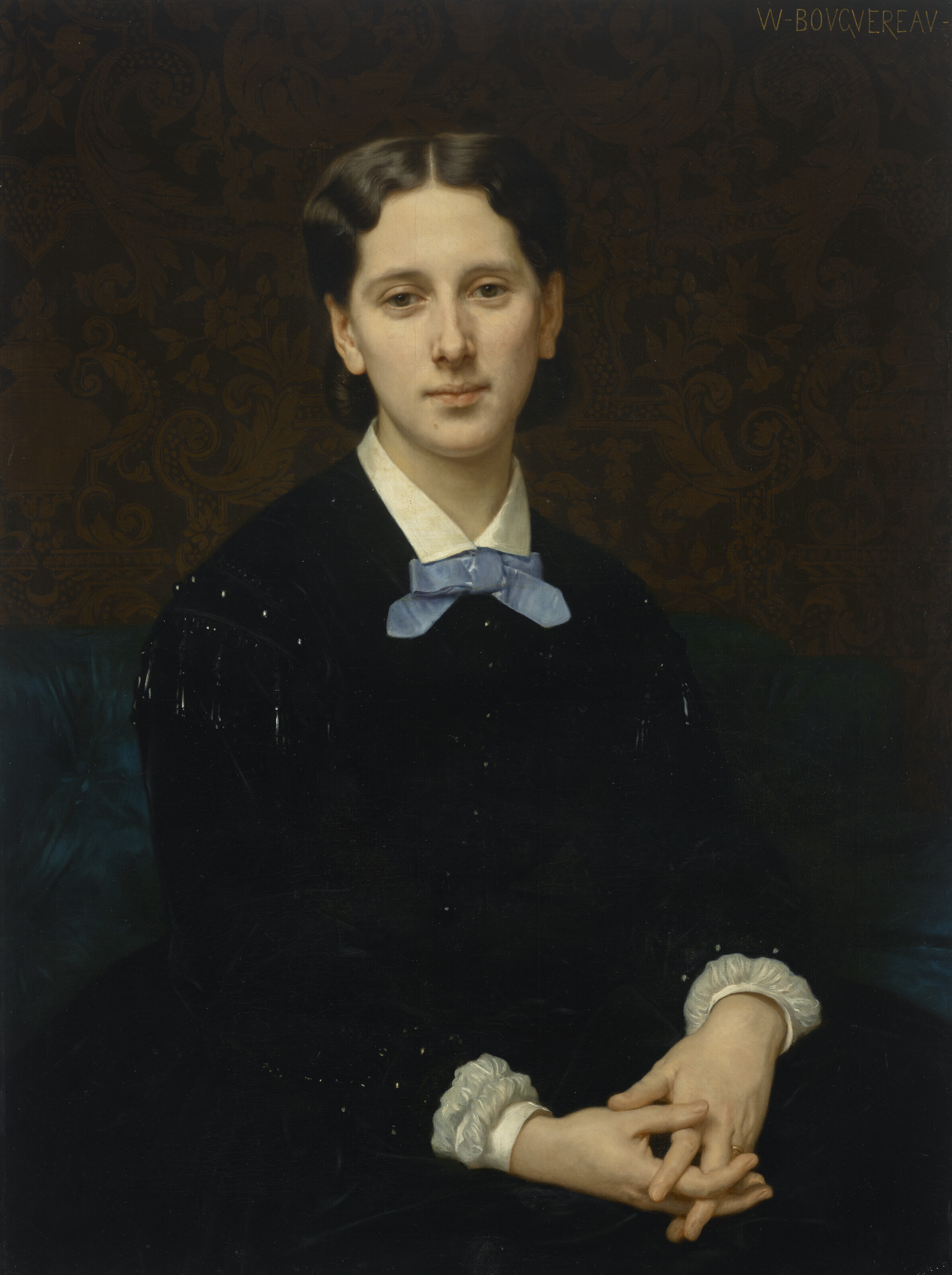 WILLIAM ADOLPHE BOUGUEREAU (FRENCH, 1825-1905), Portrait de Madame ...