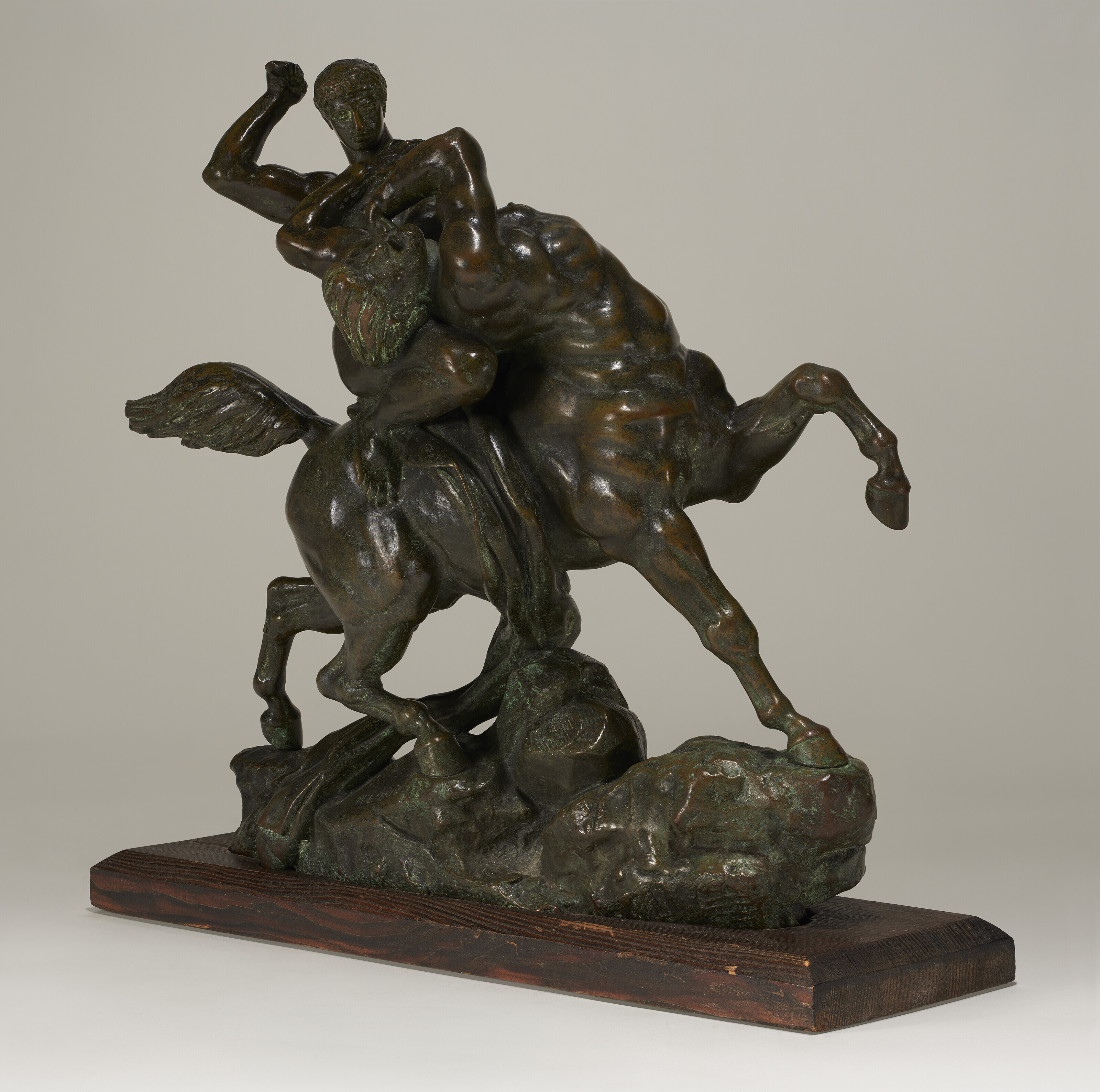 ANTOINE-LOUIS BARYE (FRENCH, 1795-1875), Thésée combattant le centaure ...