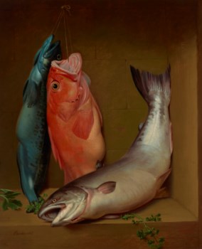 SAMUEL MARSDEN BROOKES (1816-1892), Ling Cod, Red Vermillion and Salmon ...