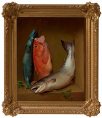 SAMUEL MARSDEN BROOKES (1816-1892), Ling Cod, Red Vermillion and Salmon ...