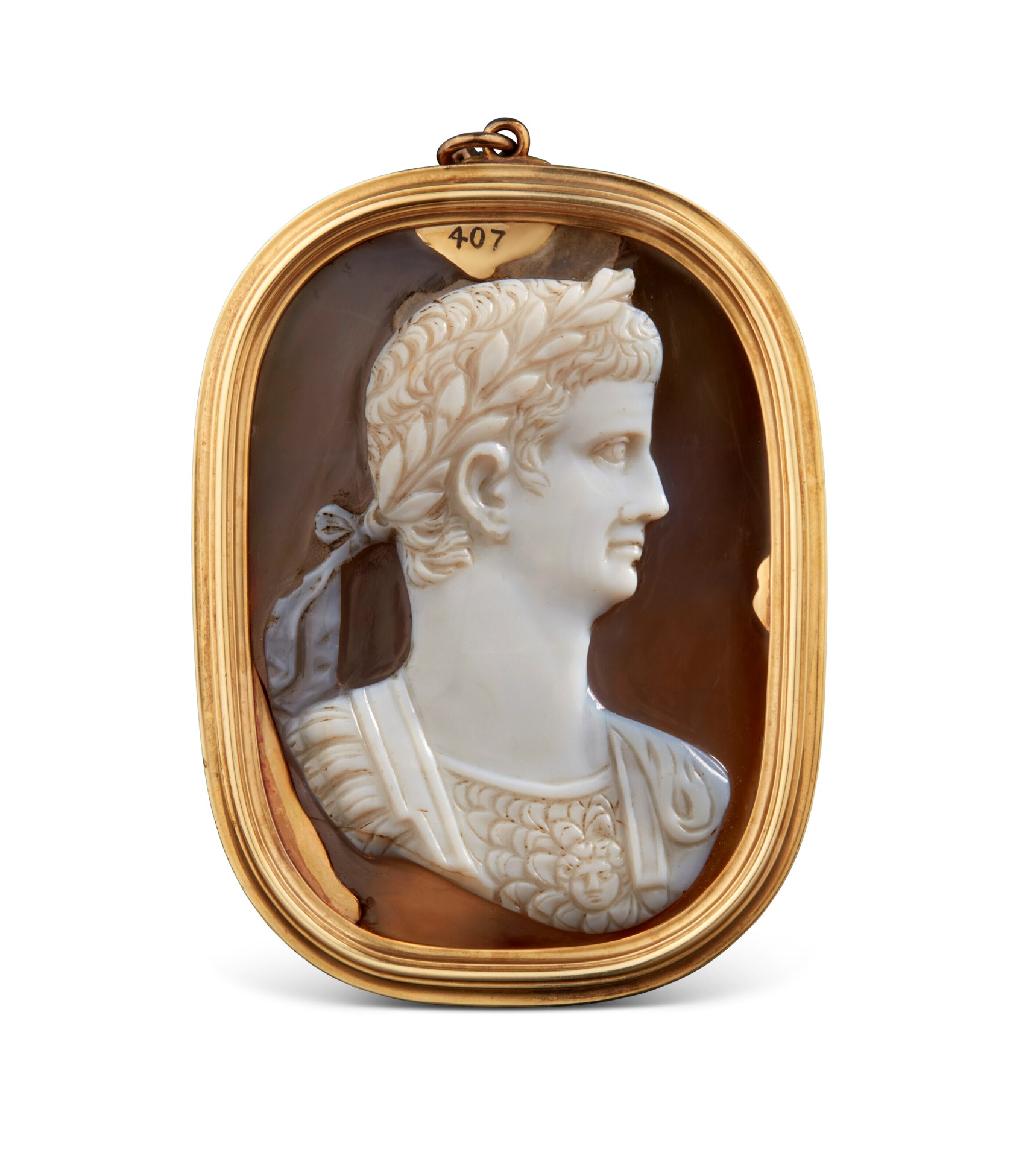 A ROMAN ONYX CAMEO PORTRAIT OF THE EMPEROR CLAUDIUS, REIGN 41-54 A.D ...