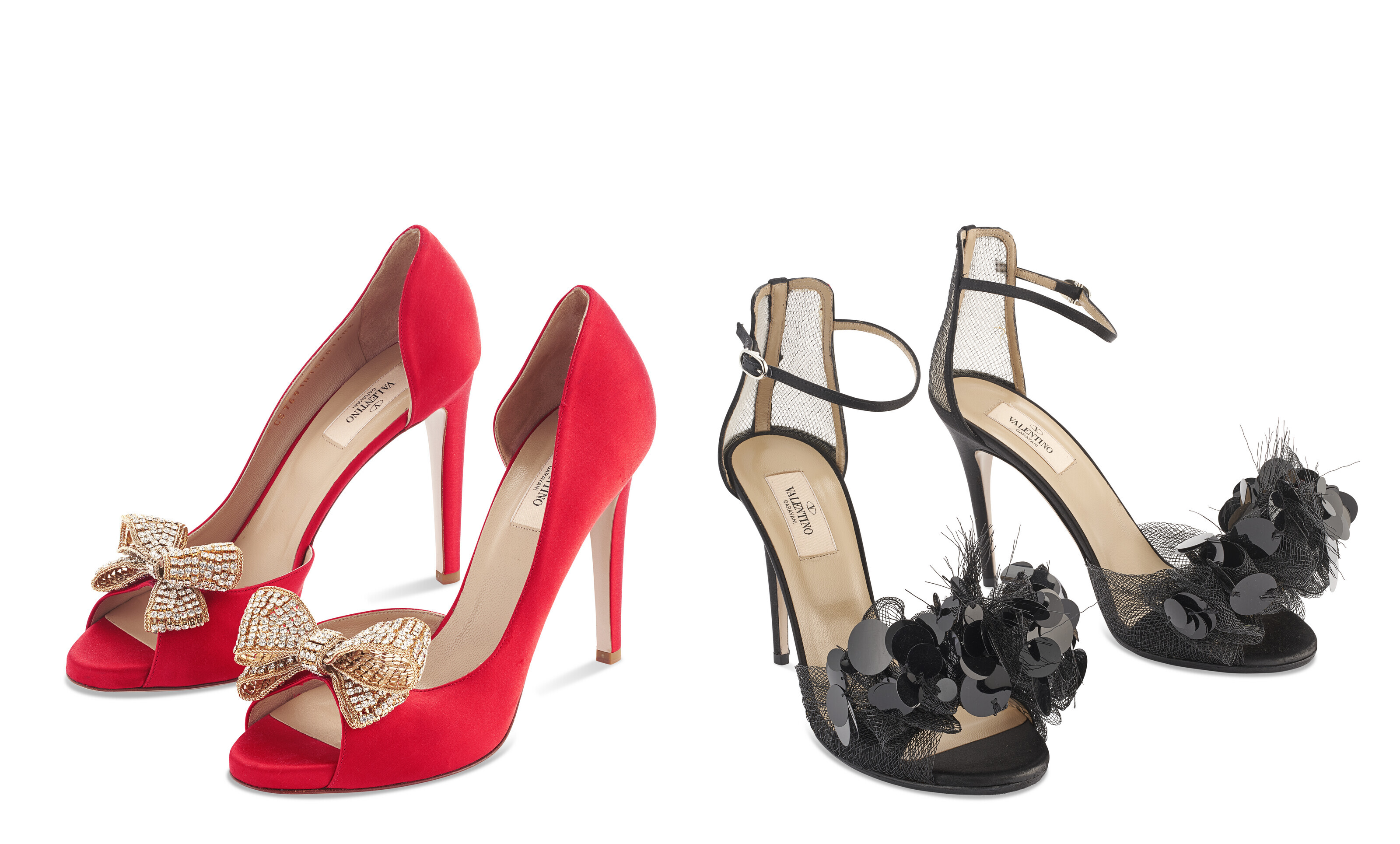 TWO PAIRS OF OPEN TOED PUMPS, VALENTINO, CIRCA 2010 | Christie’s