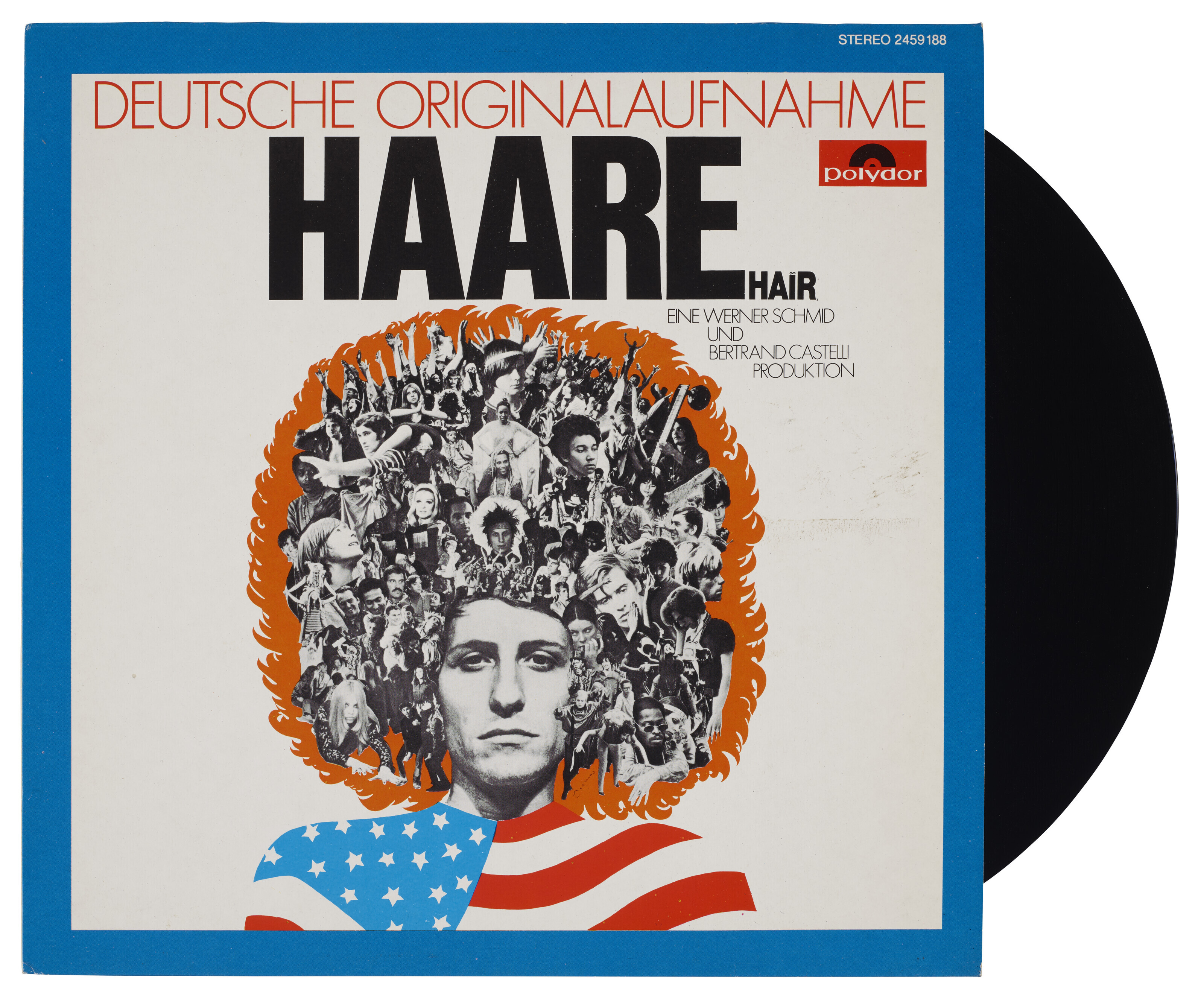 TWO LPS AND THE BOOK FOR THE GERMAN PRODUCTION OF HAIR., WERNER SCHMID ...