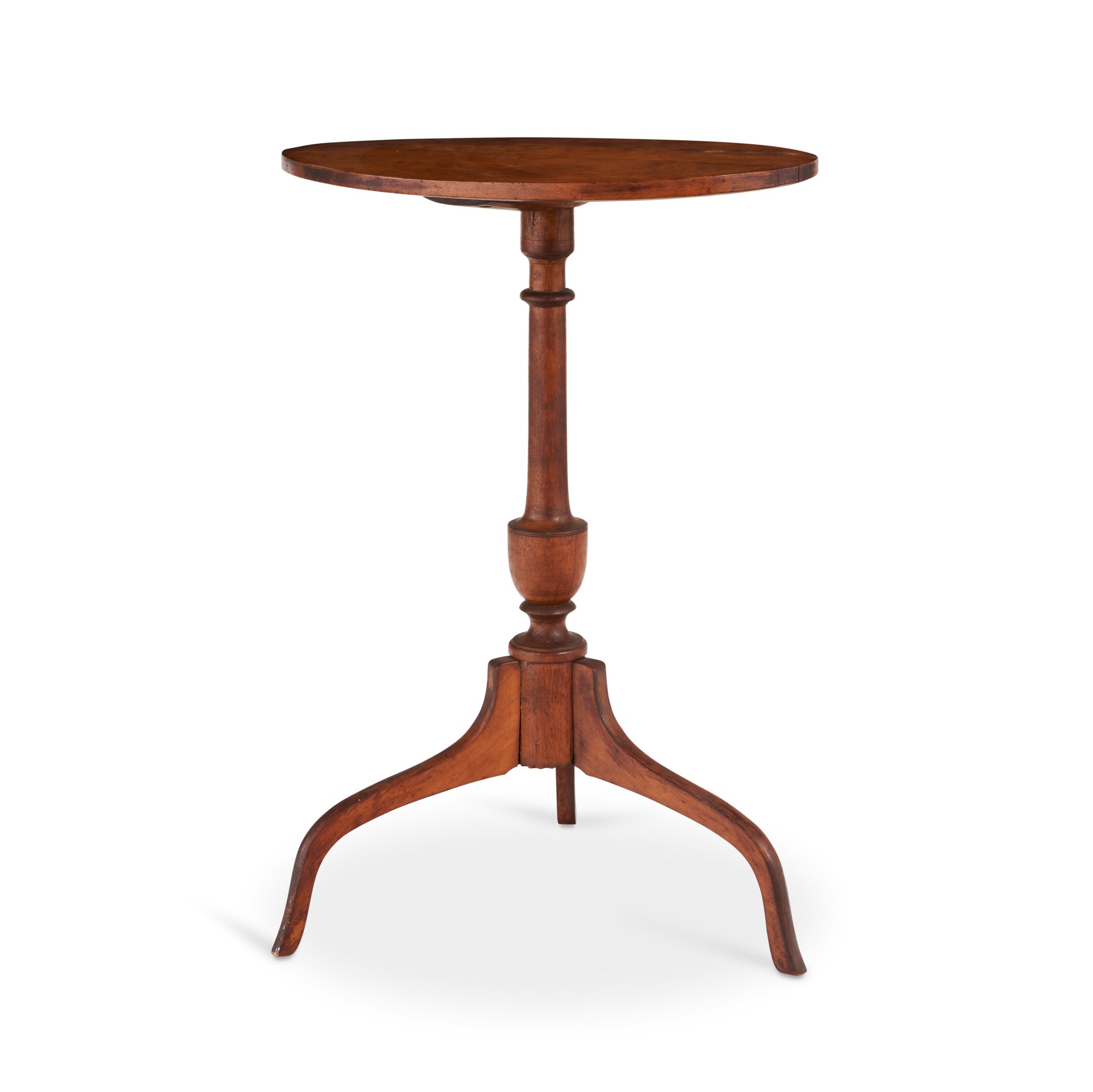 A FEDERAL MAPLE CANDLESTAND, POSSIBLY SAMUEL WING (1774-1854), SANDWICH ...