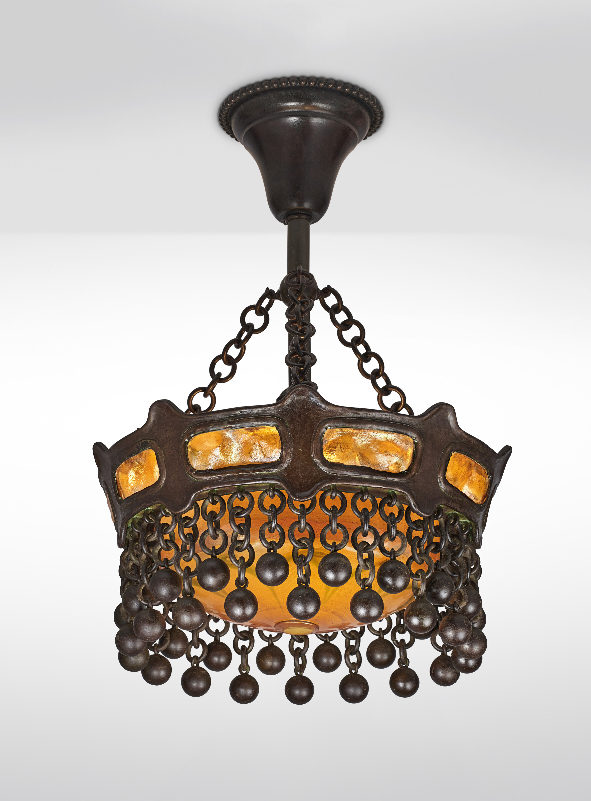 TIFFANY STUDIOS, 'Turtle-Back Tile' Chandelier, circa 1905 | Christie’s