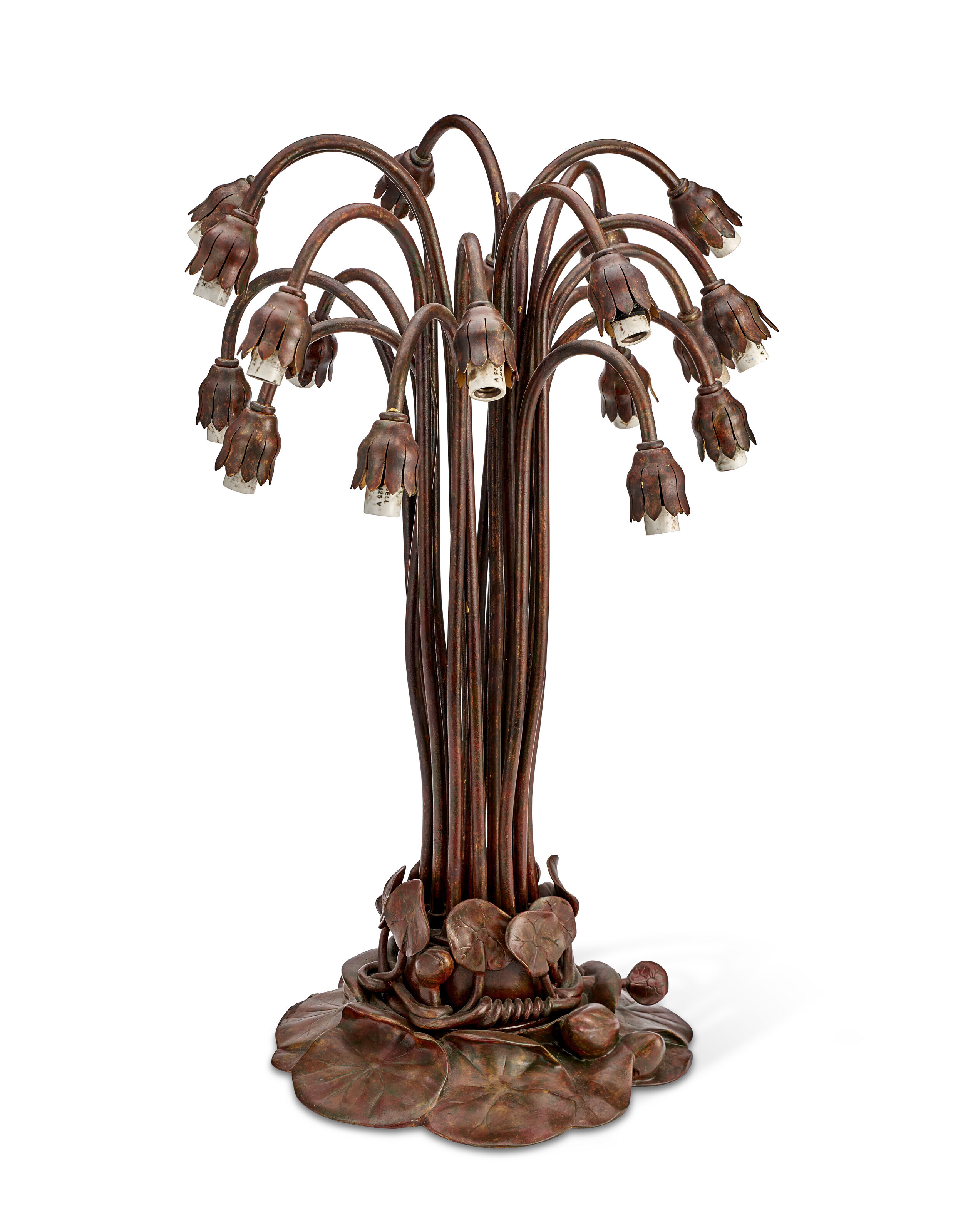 TIFFANY STUDIOS, Eighteen-Light 'Lily' Table Lamp Base, circa 1910 ...