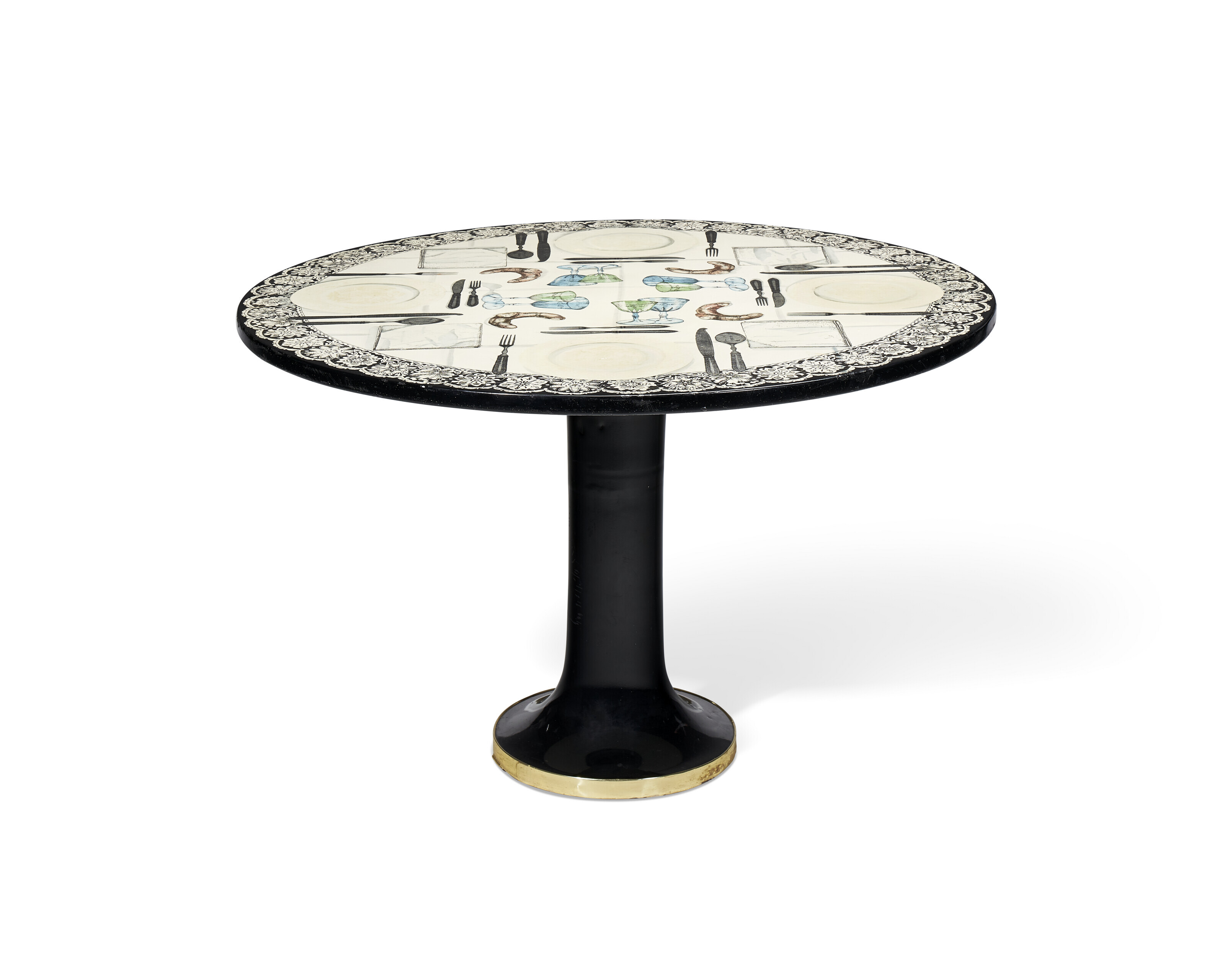PIERO FORNASETTI (1913-1988), 'Tavola Apparecchiata (Set Table)' Dining ...