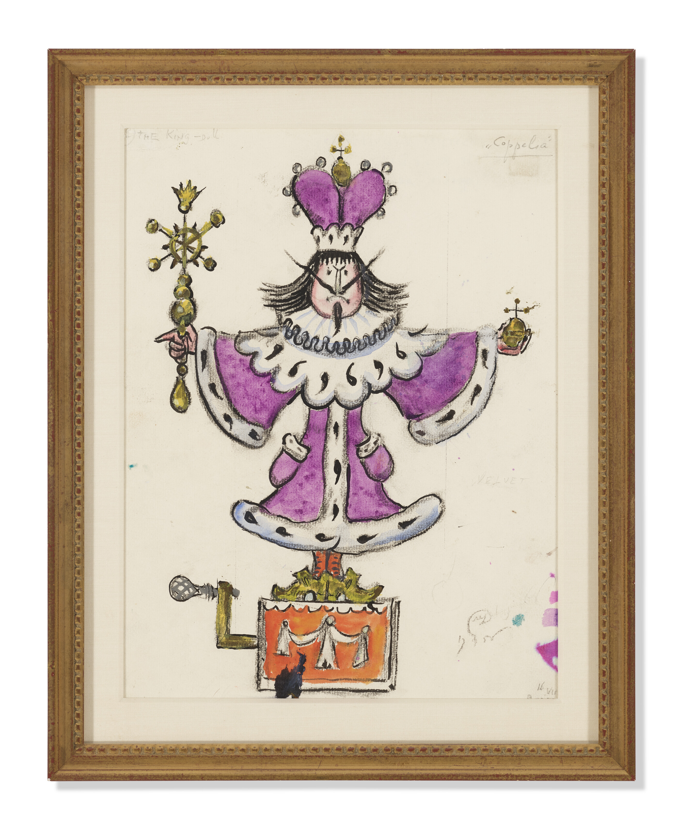 Mstislav Dobuzhinsky (1875-1957), Costume Design for 'Coppelia': The ...