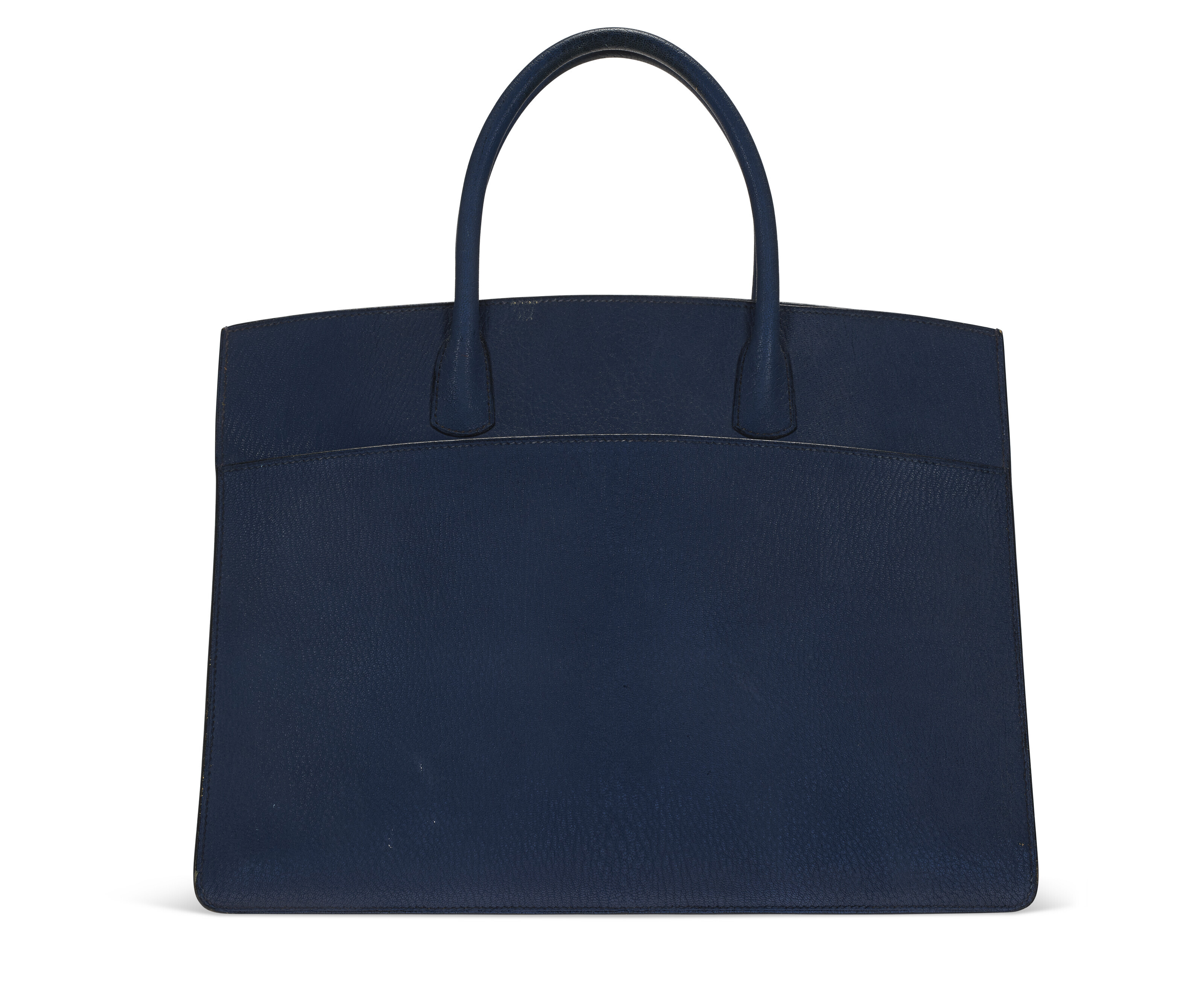 A BLEU SAPHIR CHÈVRE LEATHER WHITE BUS 40, HERMÈS, 2001 | Christie’s