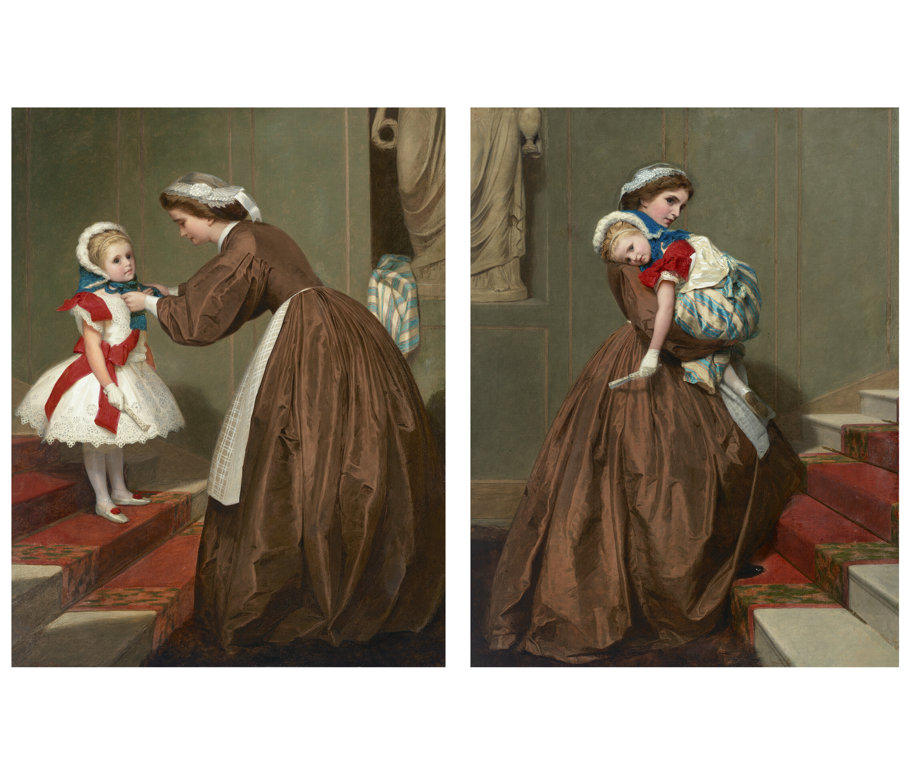 JAMES HAYLLAR, R.B.A. (BRITISH, 1829-1920), Miss Lily's Carriage Stops ...