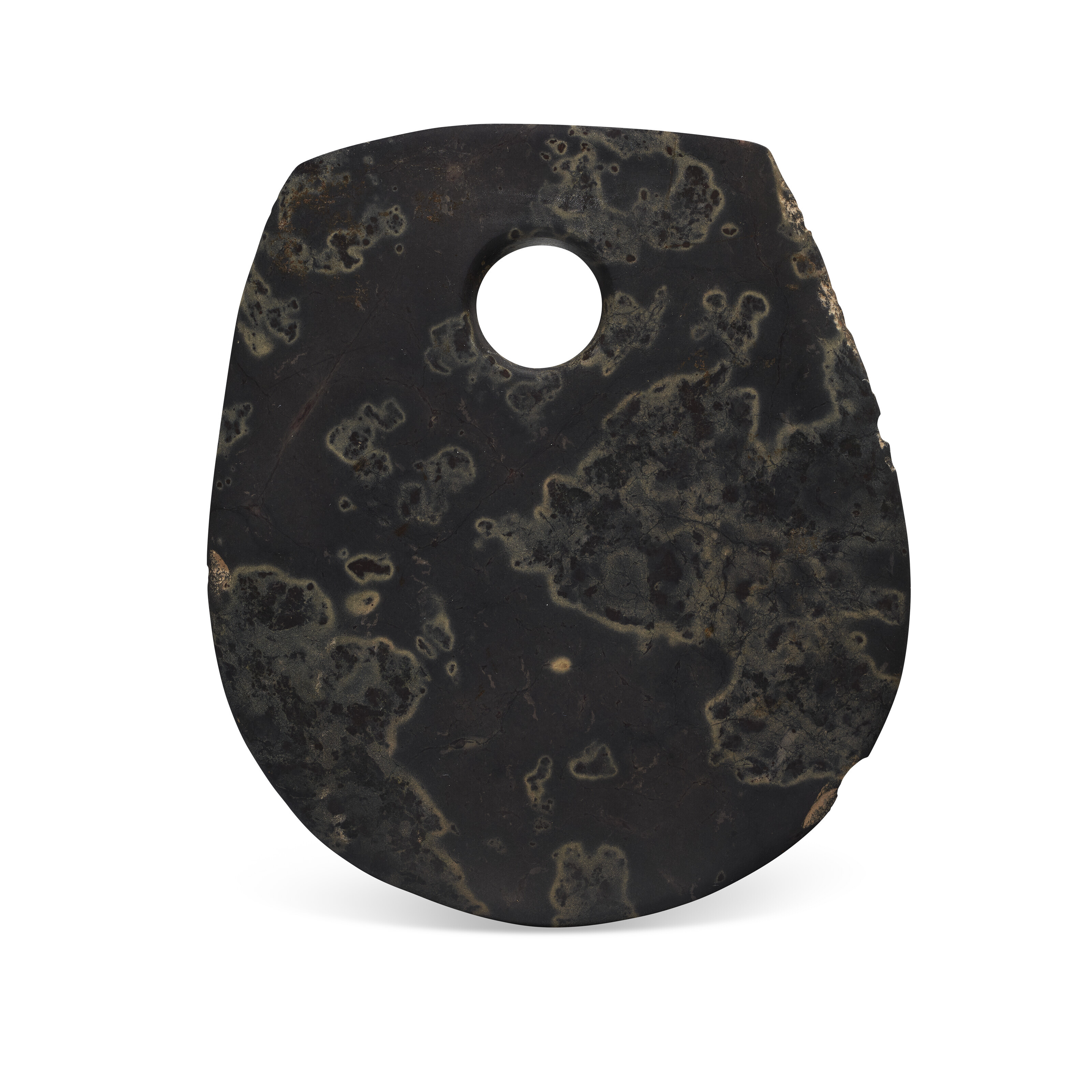 A DARK BLACKISH-GREY STONE AXE, CHINA, NEOLITHIC PERIOD, LIANGZHU ...