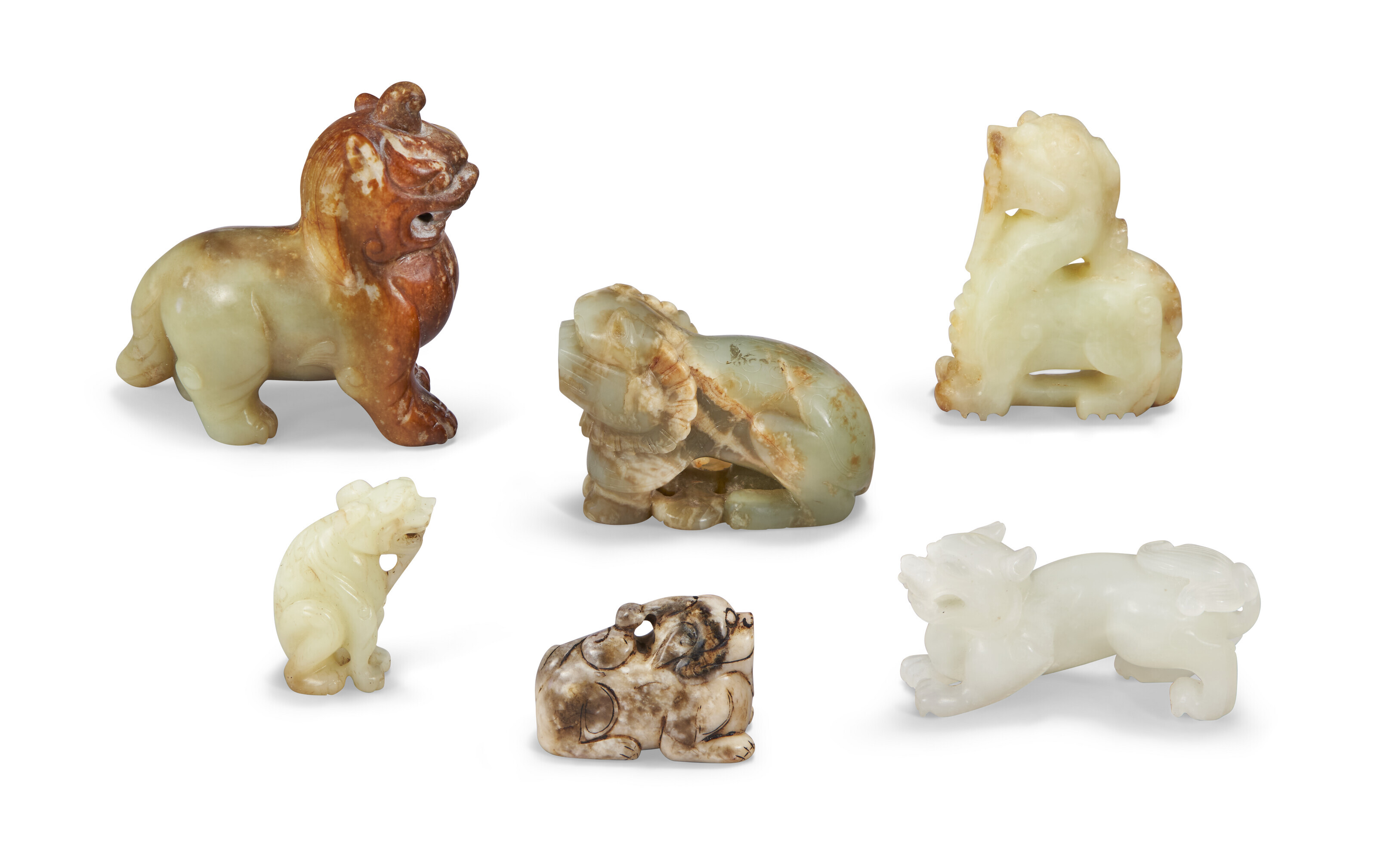 SIX JADE CARVINGS OF BEASTS, CHINA, LATE QING DYNASTY OR LATER | Christie’s