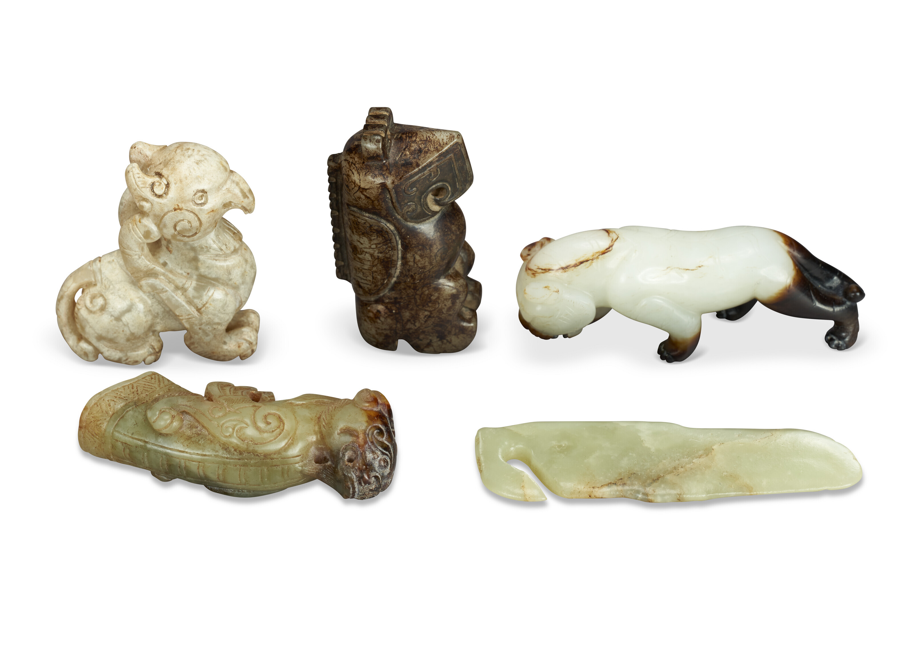 FIVE JADE ANIMAL CARVINGS, CHINA, QING DYNASTY OR LATER | Christie’s