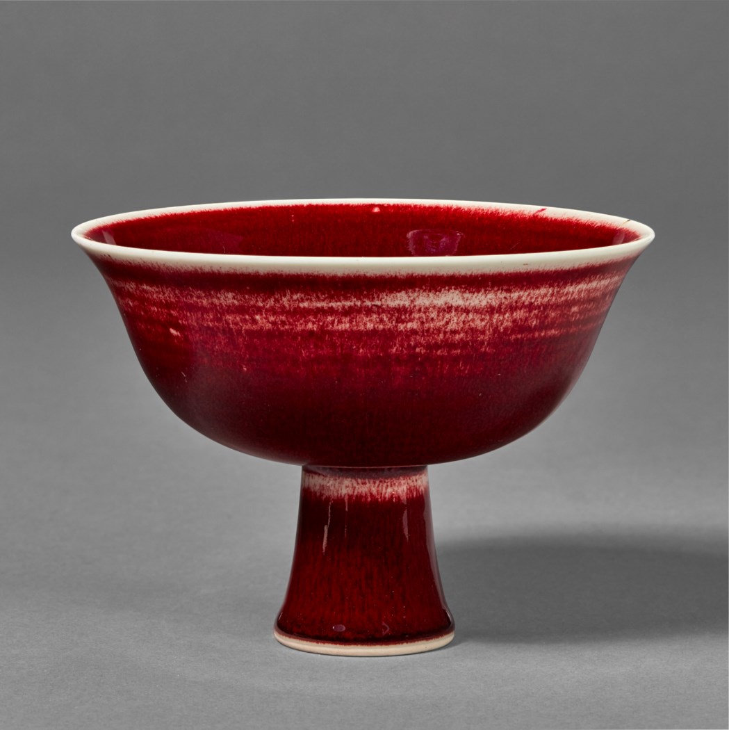 A COPPER-RED-GLAZED STEM BOWL, 17TH-18TH CENTURY | Christie's