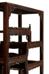 A CARVED ZITAN DISPLAY SHELF WITH HONGMU STAND, 19TH CENTURY | Christie's